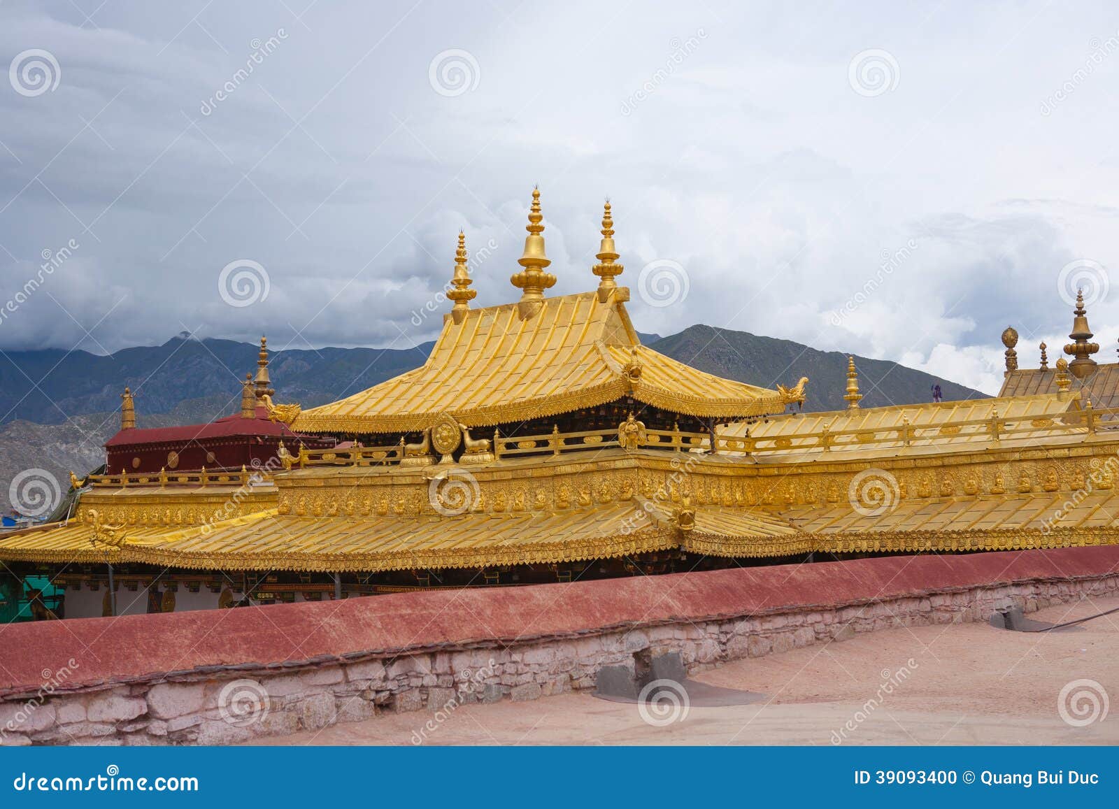 Religious Gold Symbol on Top of a Temple Stock Photo - Image of ...