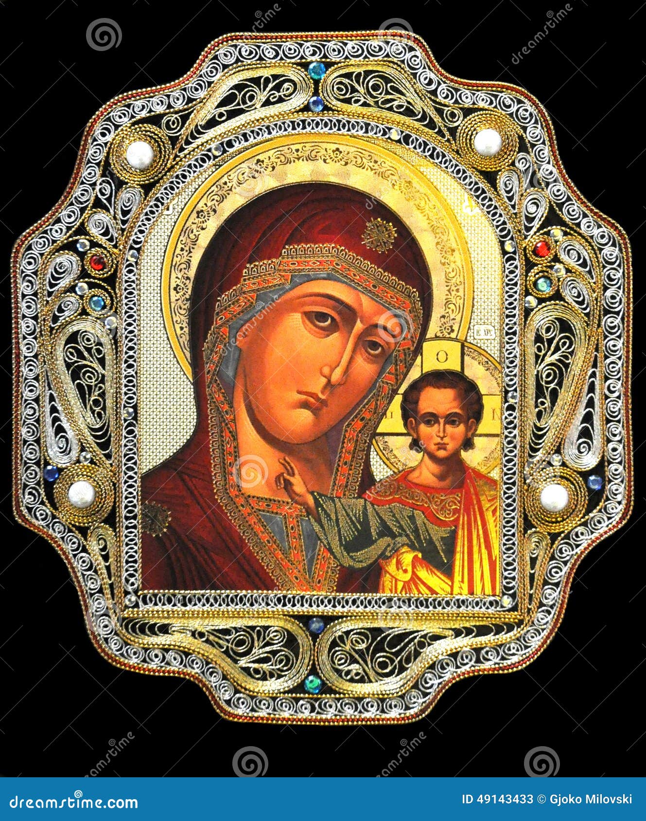 Religious icon stock image. Image of bible, mother, background - 49143433