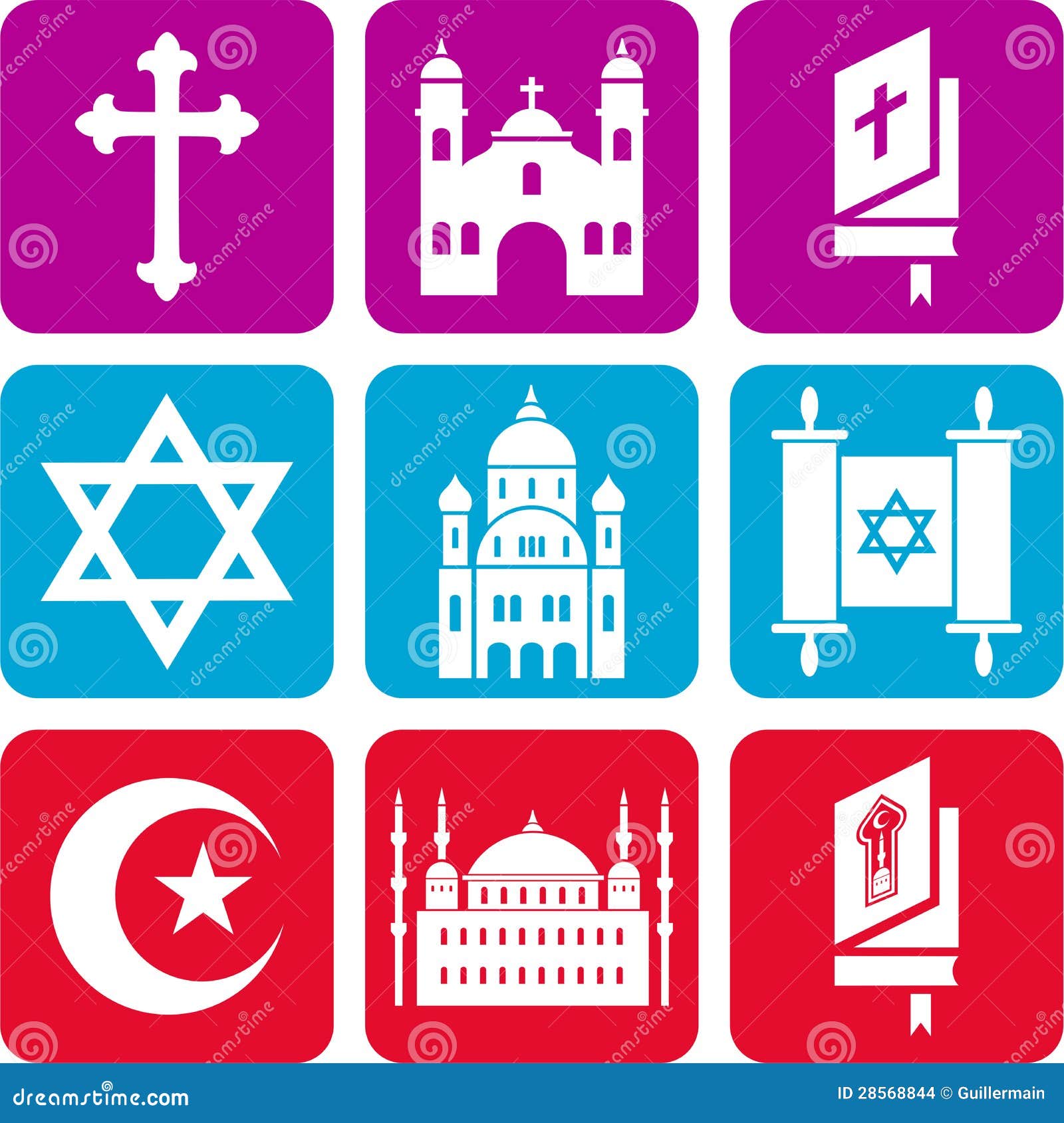Religious icons stock vector. Illustration of religion - 28568844