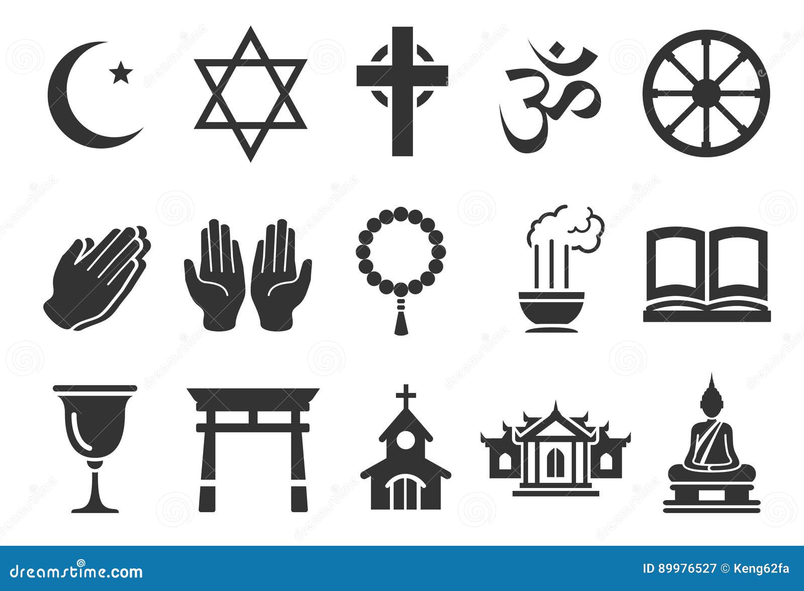 Religious icons stock vector. Illustration of church - 89976527
