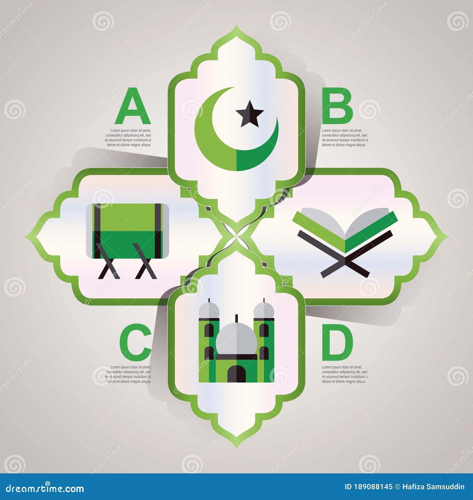 Religious Infographic. Vector Illustration Decorative Design Stock ...