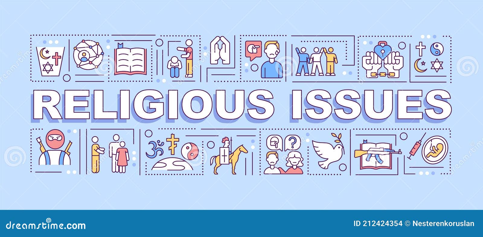 Religious Issues Word Concepts Banner Stock Vector - Illustration of ... Religious Issues Word Concepts Banner Stock Vector - Illustration of ...