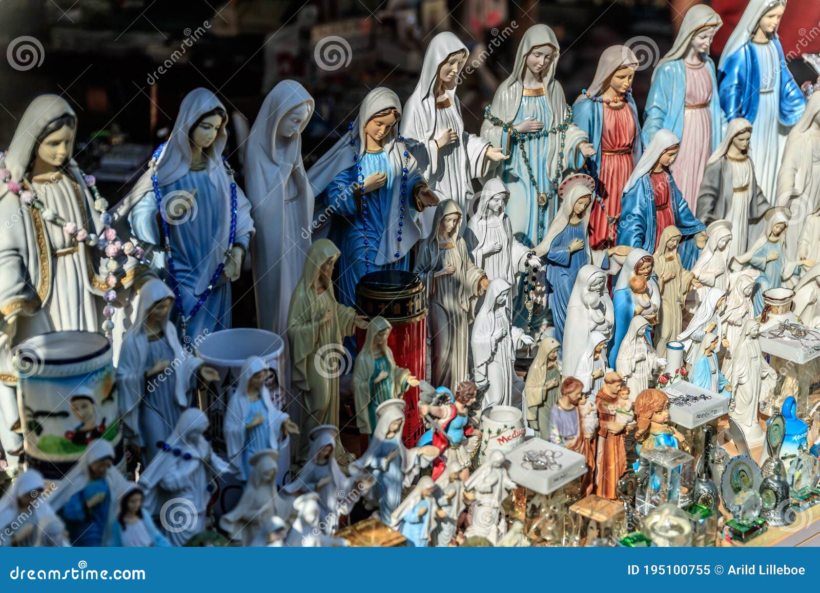 Religious Jesus Figures in Outdoor Marked in Mostar Editorial Image ...