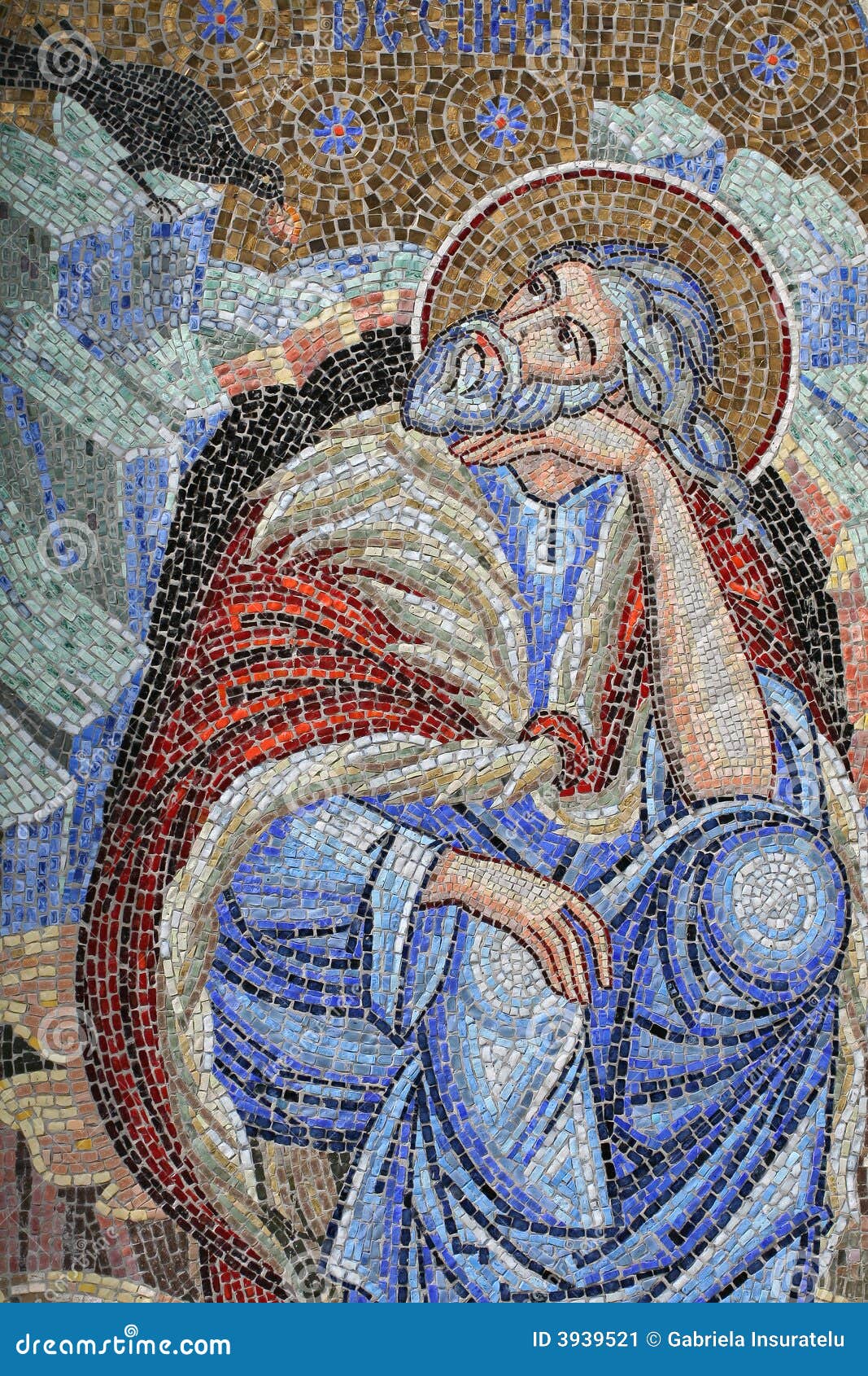 Religious Mosaic stock image. Image of churches, painted - 3939521