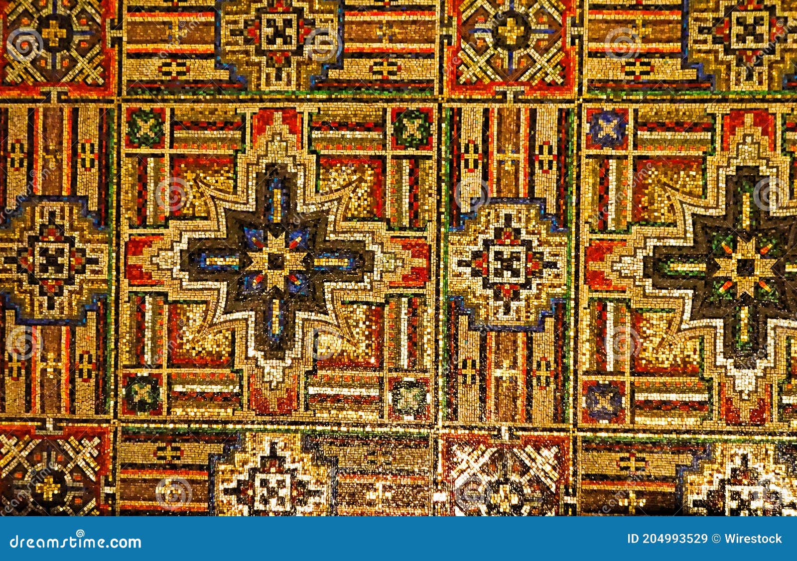 Religious Mosaic Art Inside the Cathedral Basilica of Saint Louis ...