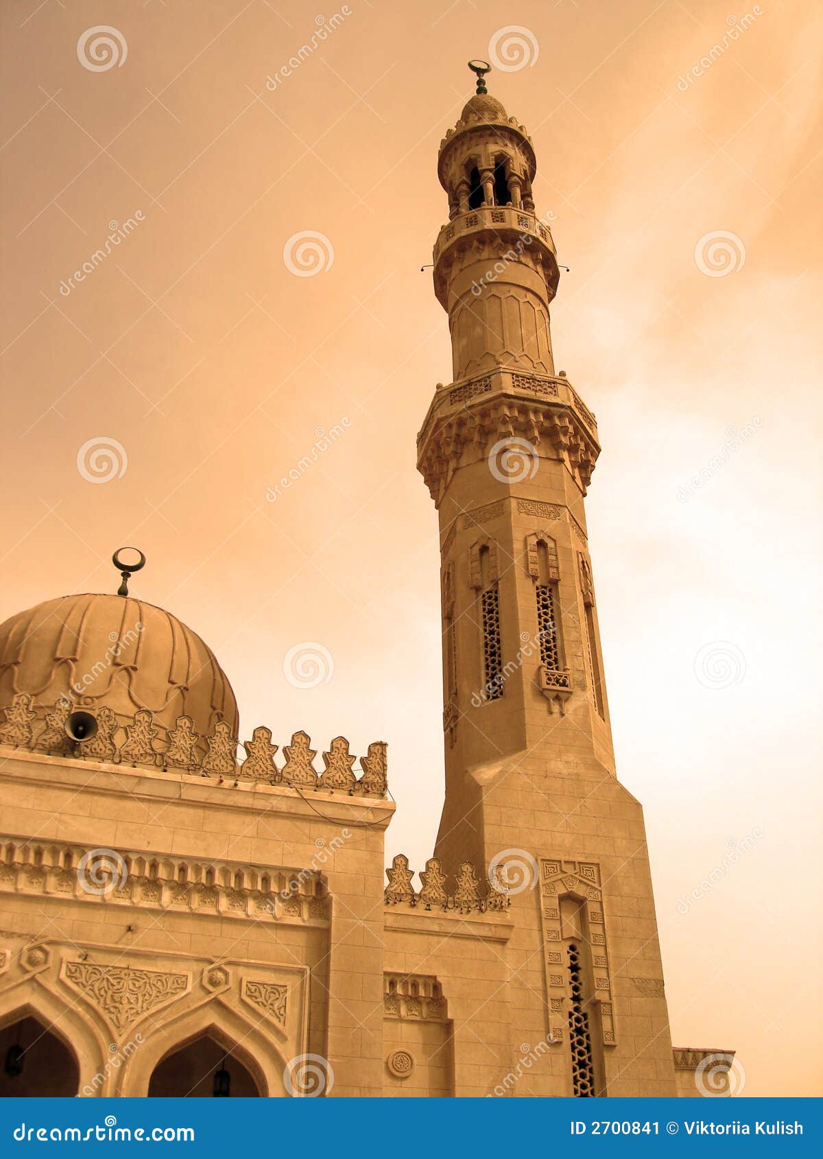 Religious mosque in Egypt stock image. Image of history - 2700841