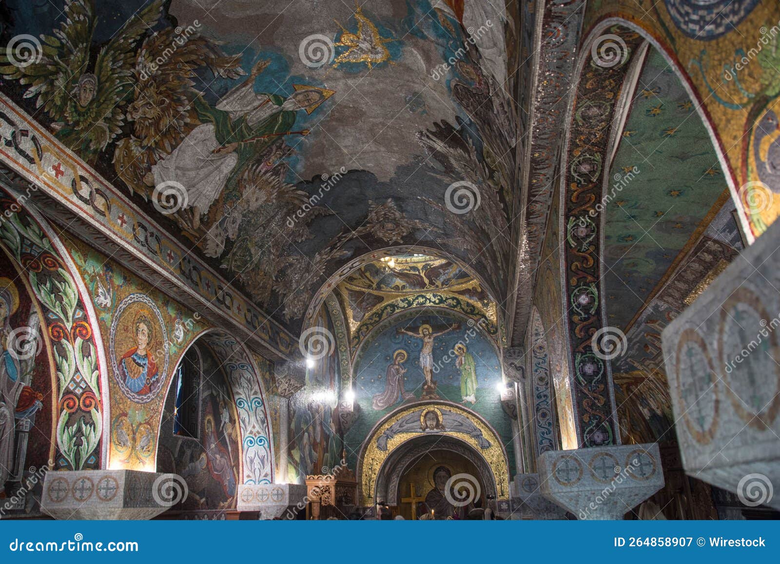 Religious Murals Inside the Chapel of Saint Petka in Belgrade Editorial ...