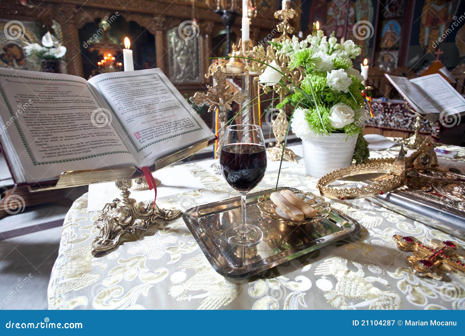 Religious objects stock image. Image of marriages, chorus - 21104287