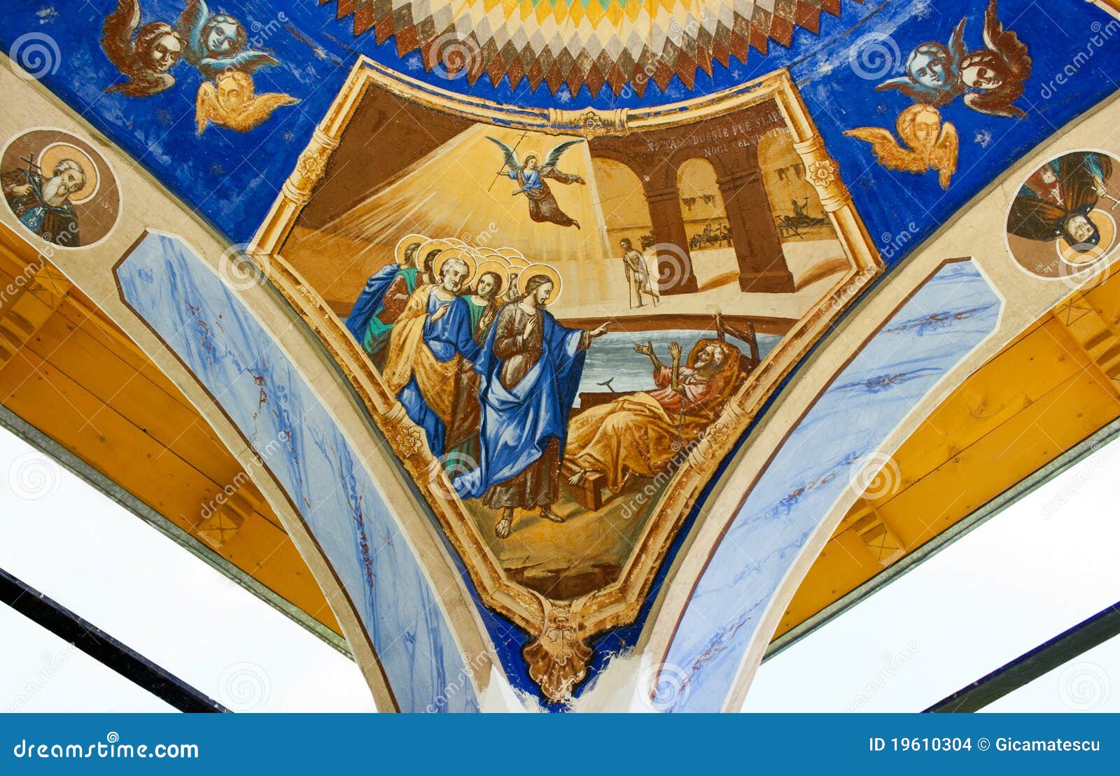 Religious painting II stock photo. Image of roof, christian - 19610304