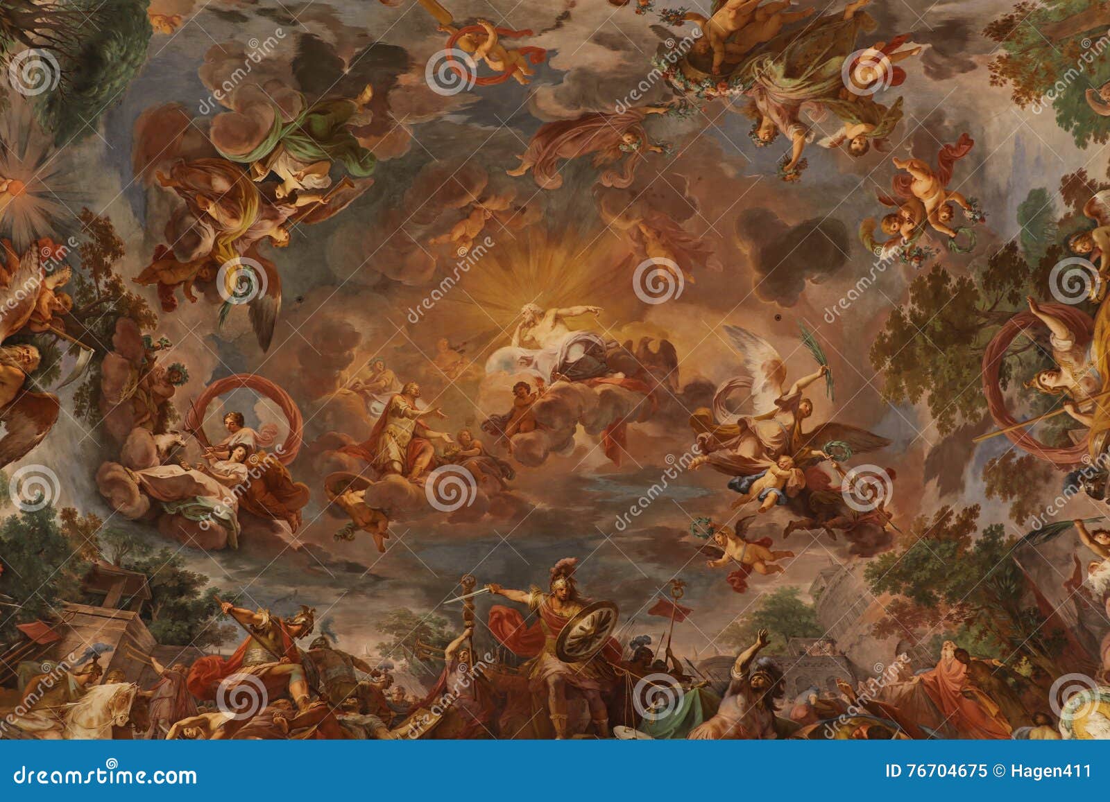 Religious painting in Rome editorial image. Illustration of painting ...
