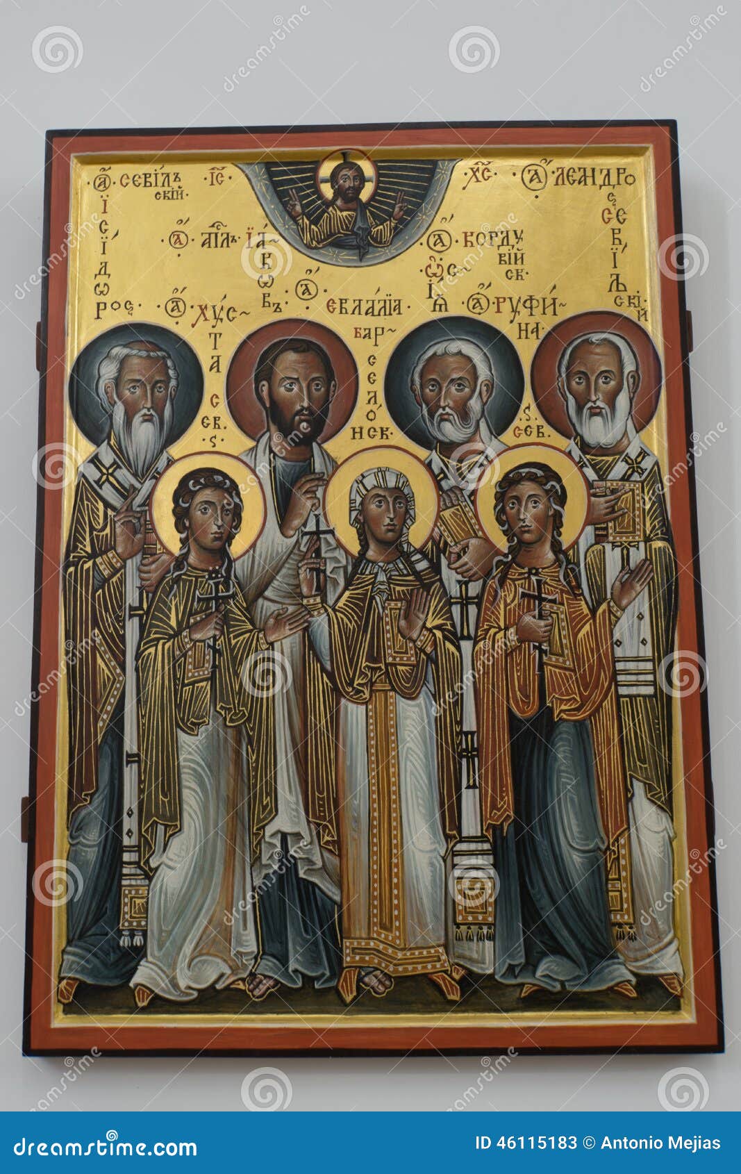 Religious Picture in an Orthodox Church Stock Image - Image of indoor ...
