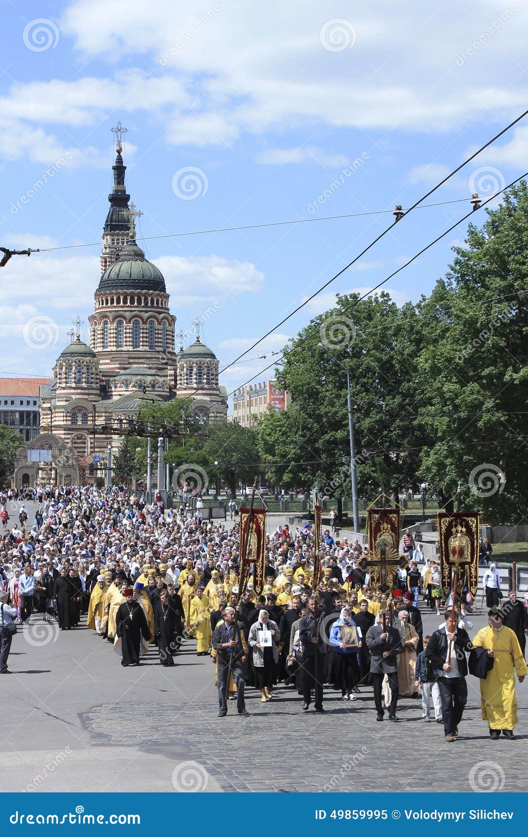 Religious Procession on the Trinity Editorial Image - Image of ...