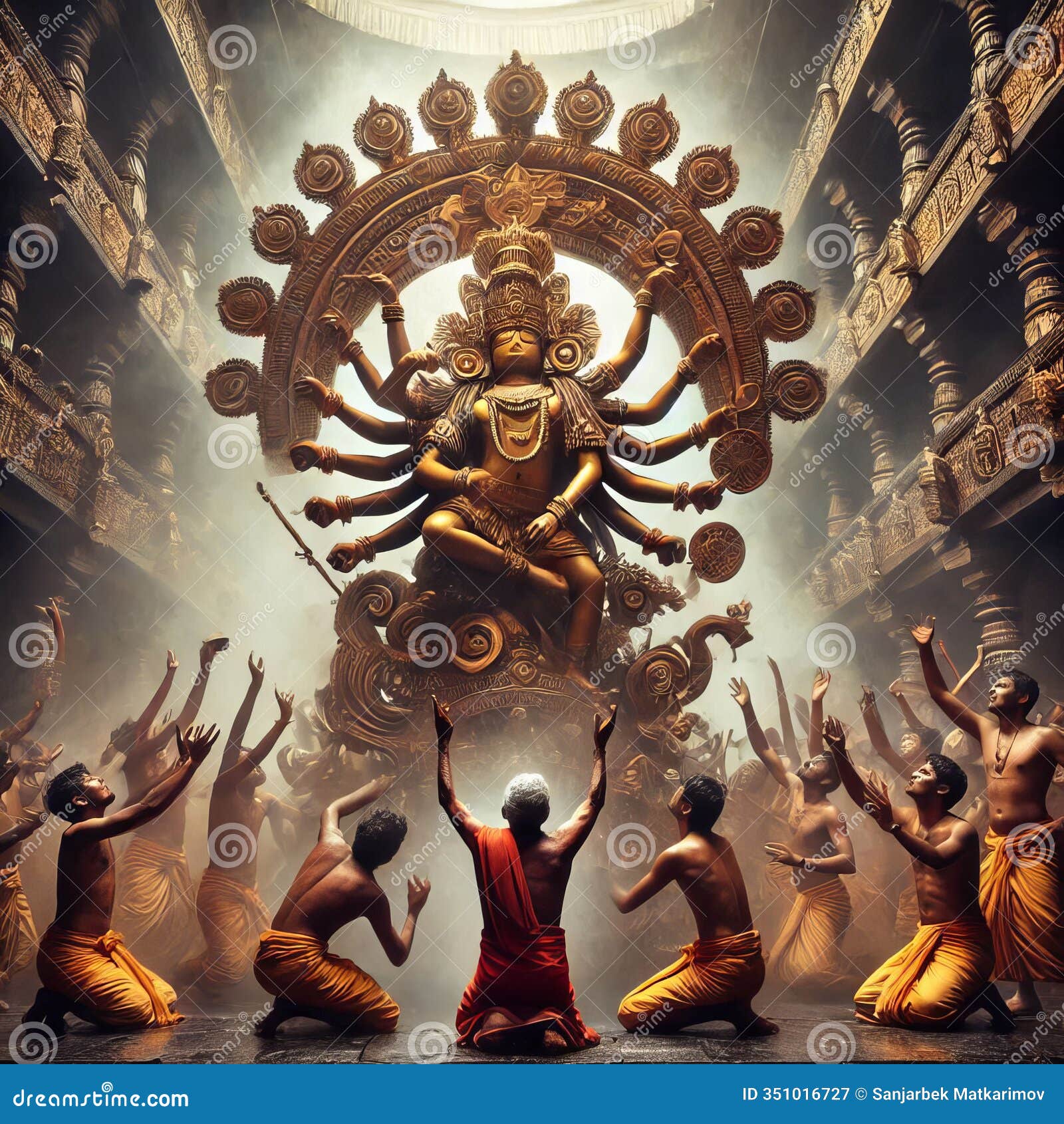 Religious Ritual Rock the Man S Movements are Based on Religious Stock ...