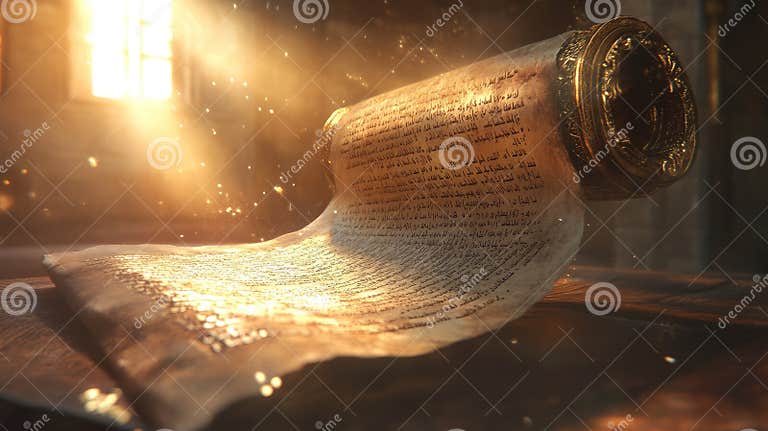 Religious Scroll, Torah Representing Central Religious Document of ...