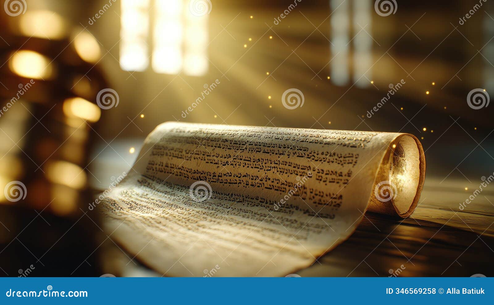 Religious Scroll, Torah Representing Central Religious Document Of ...