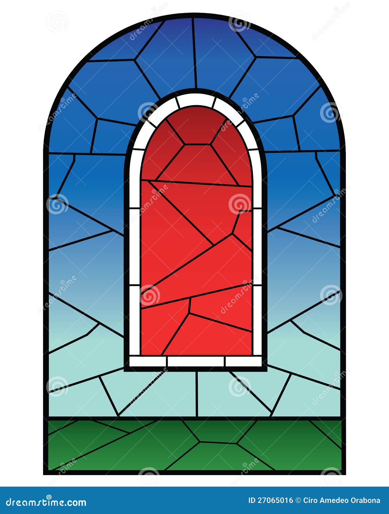Religious Stained Glass Window Stock Vector - Illustration of religion ...