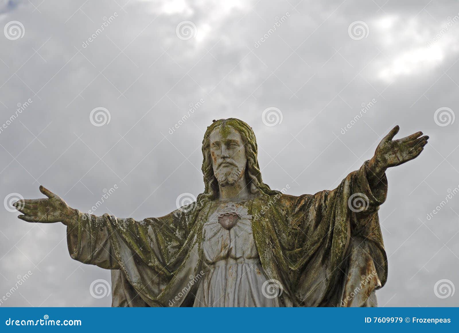 Religious Statue In The Old Cemetery Royalty-Free Stock Photography ...