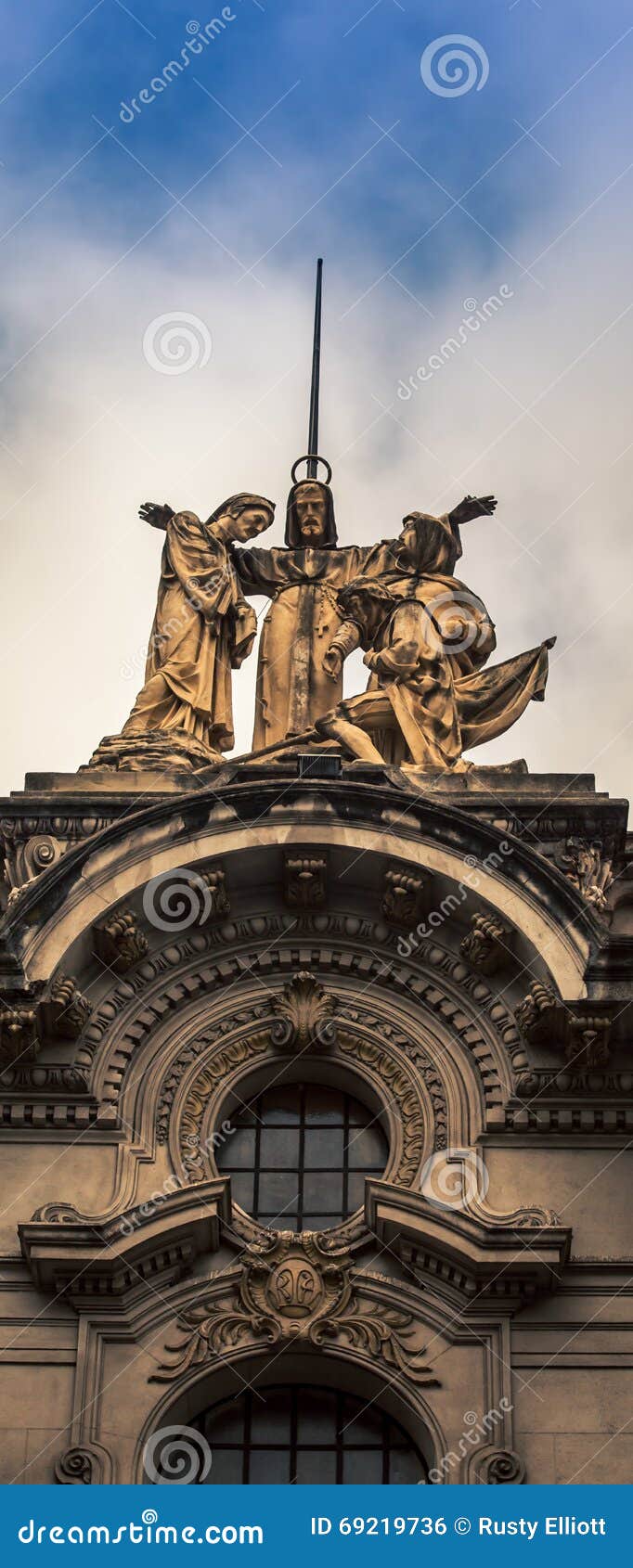 Religious Statue Buenos Aires Stock Photo - Image of religious, church ...