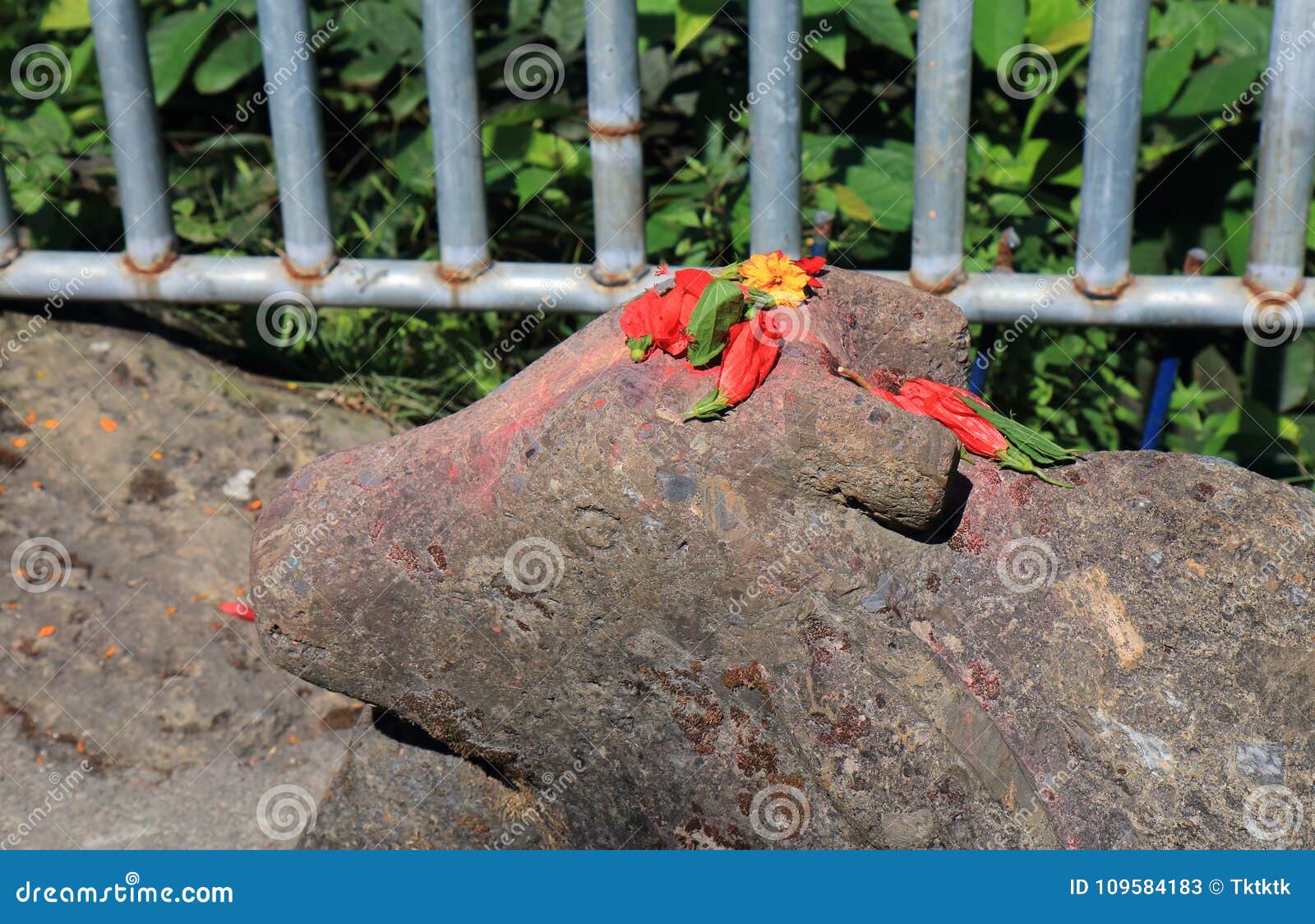 Religious Stone Sculpture Pokhara Nepal Stock Image - Image of buddhism ...