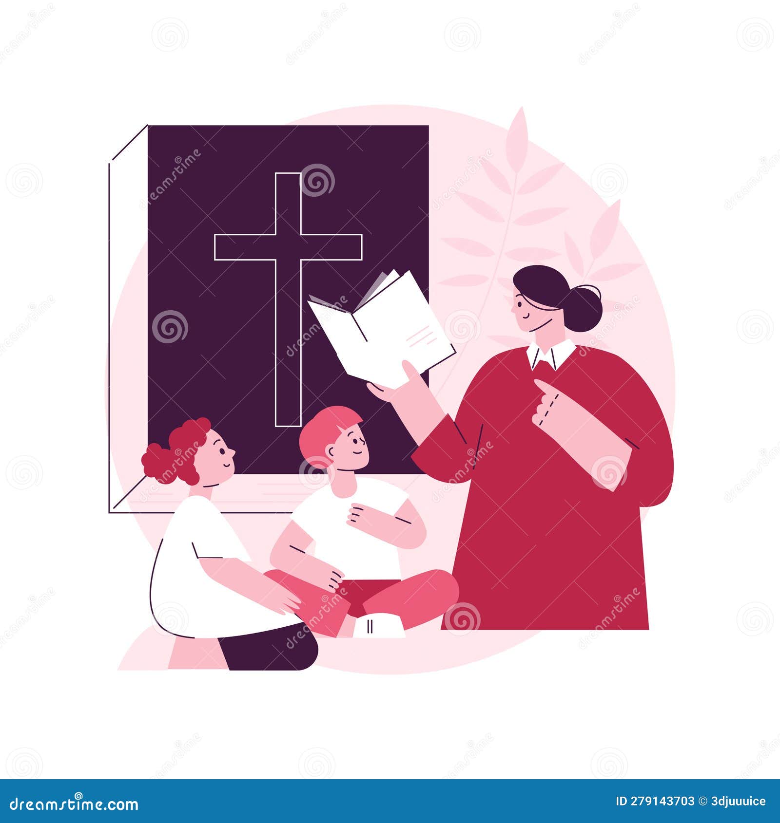 Religious Summer Camp Abstract Concept Vector Illustration. Stock ... Religious Summer Camp Abstract Concept Vector Illustration. Stock ...