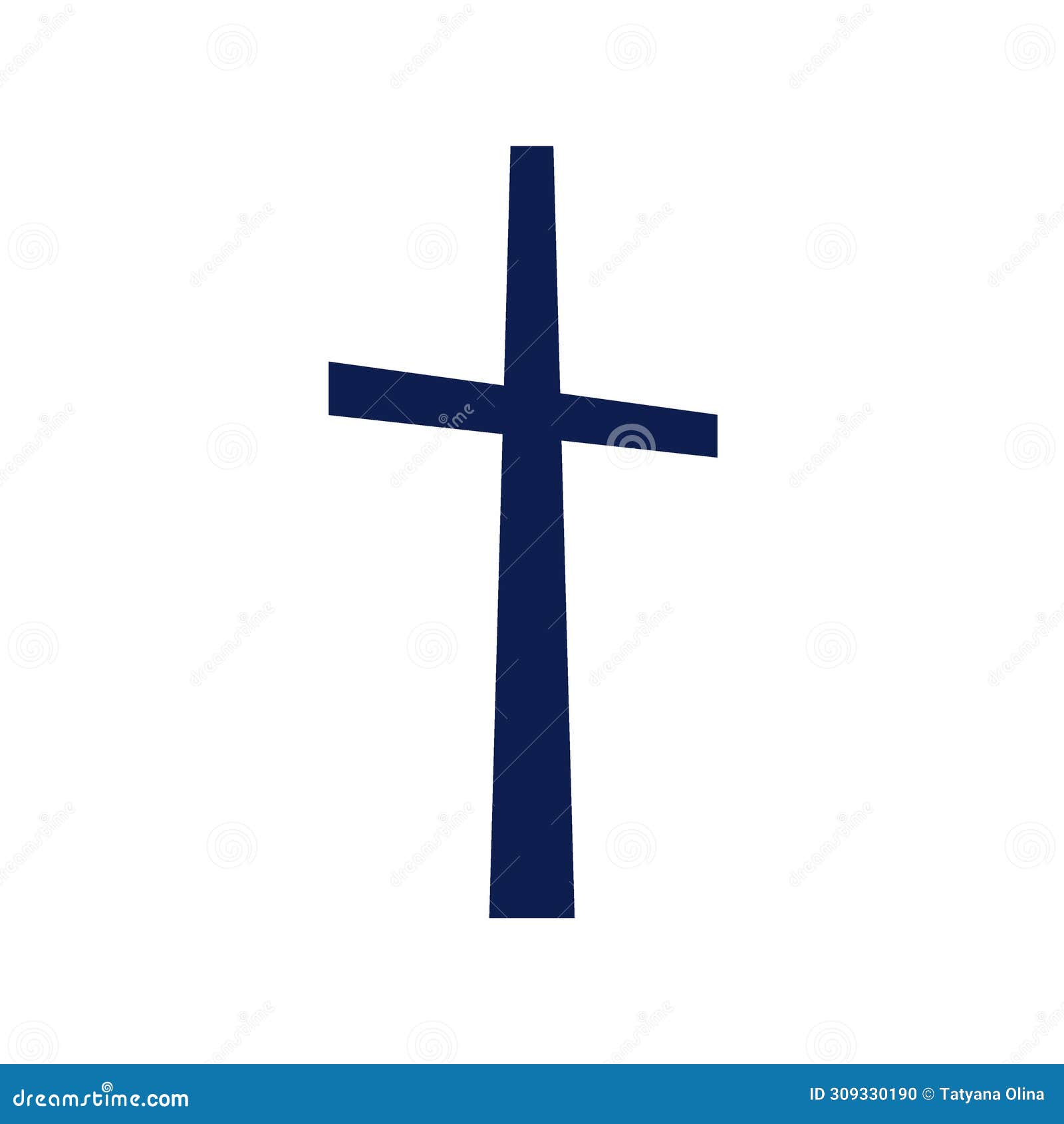 Religious Symbol of Crossover for Easter Stock Photo - Illustration of ...