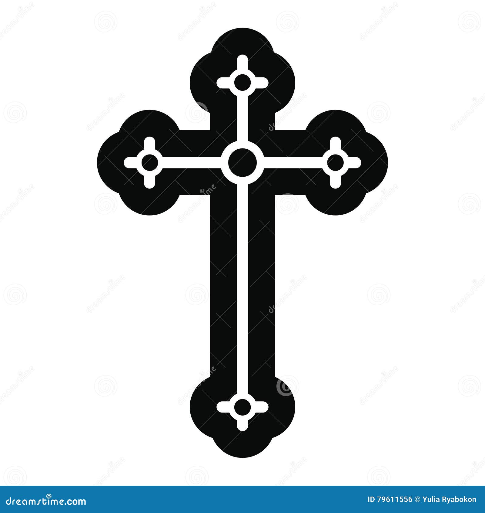 Religious Symbol of Crucifix Icon Stock Vector - Illustration of ...
