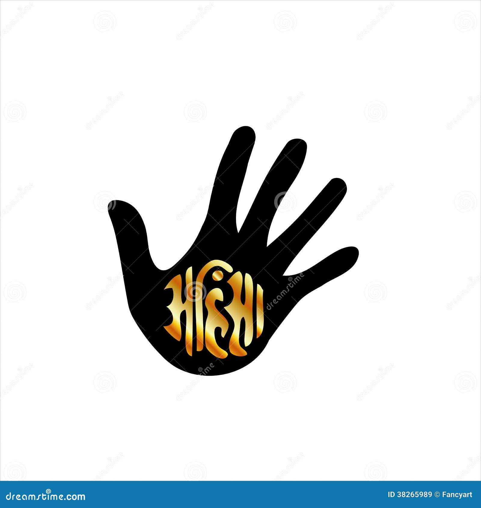 Jainism Ahimsa Hand Sign Multicolored Icon. Detailed Jainism Ahimsa ...