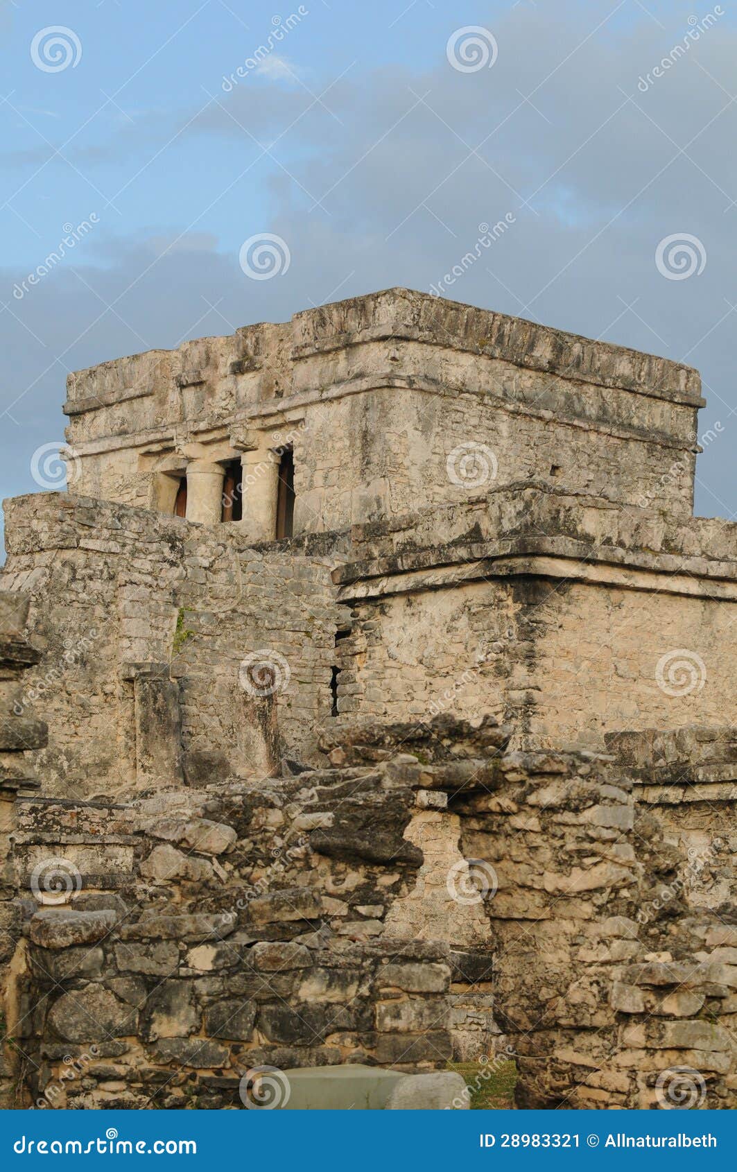 Religious Temple from Mayan Culture Stock Image - Image of view, tulum ...