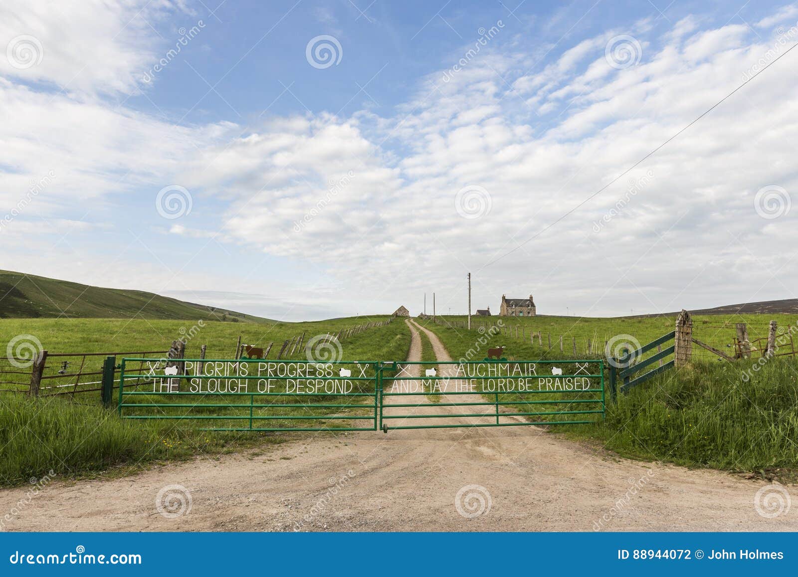 Farm Gates In Patagonia Prairies. Stock Photography | CartoonDealer.com ...