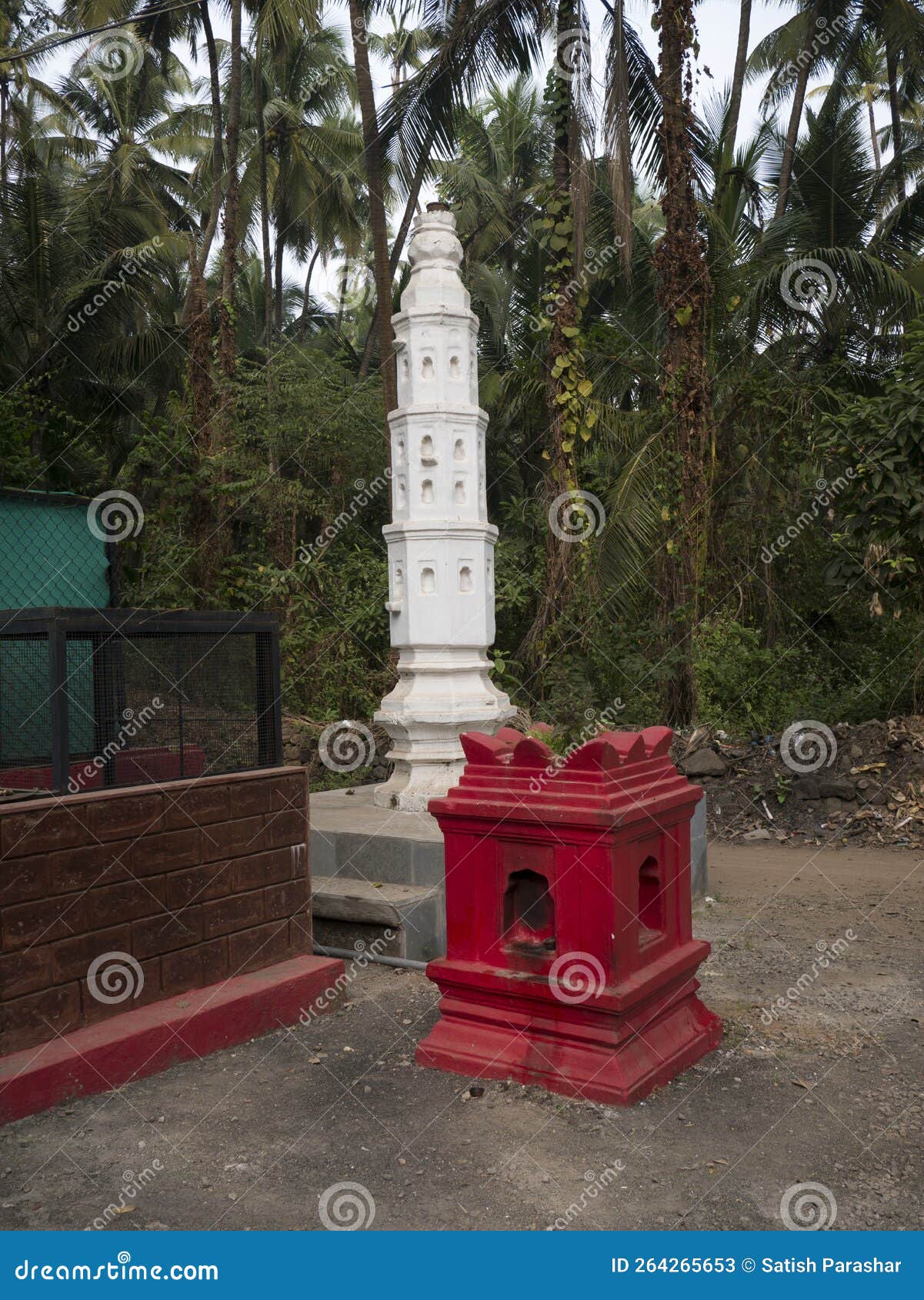 Religious Tulshi Vrundavan and Deepmala Structure at Revdanda Editorial ...