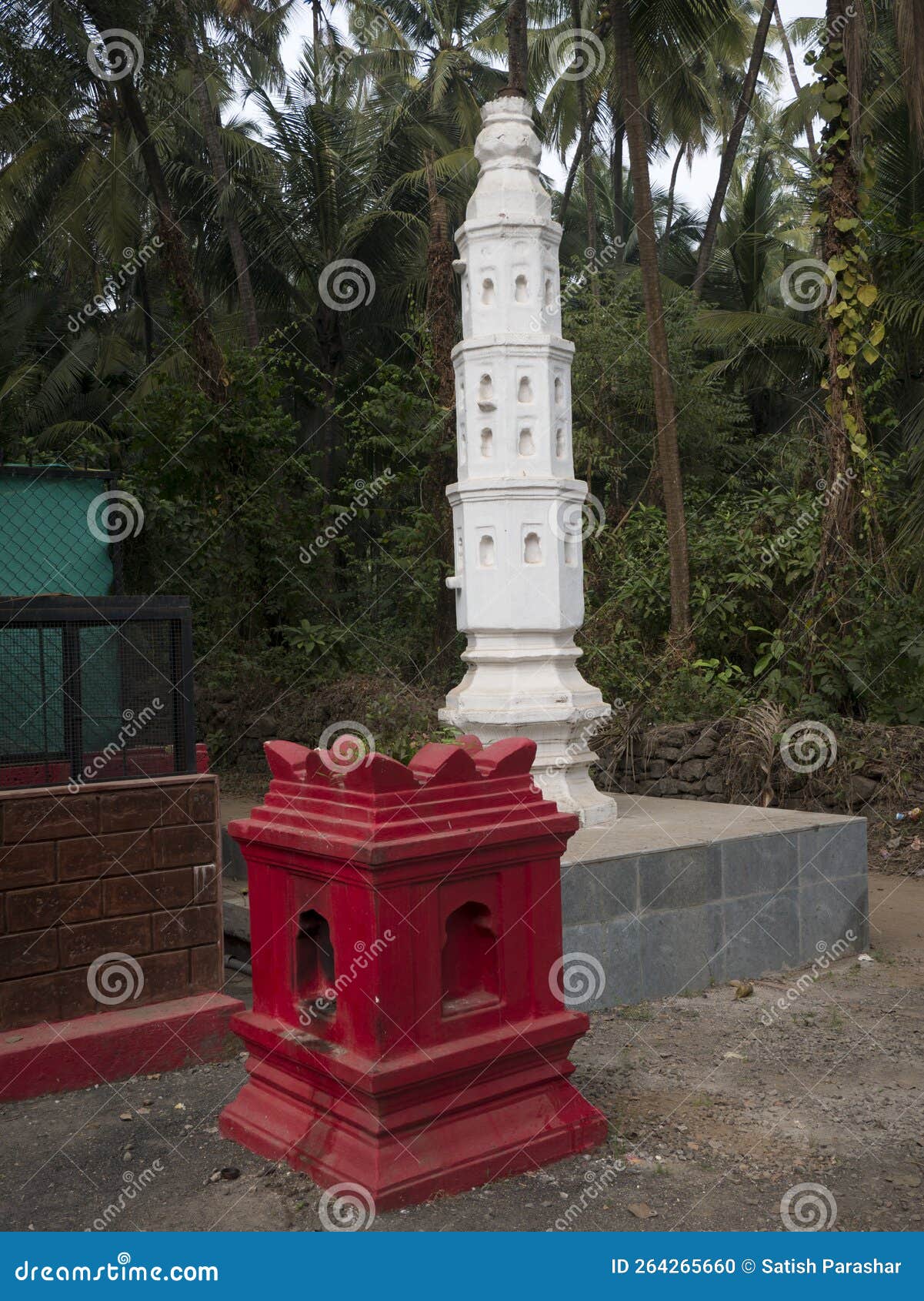 Religious Tulshi Vrundavan and Deepmala Structure at Revdanda Editorial ...