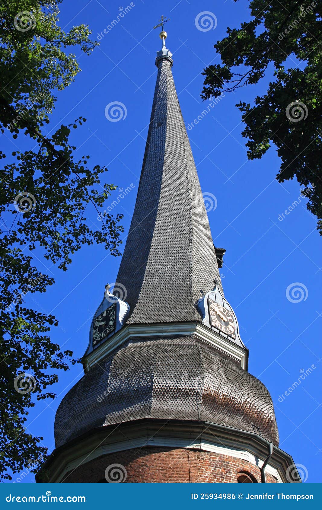 Rellingen Church Spire stock photo. Image of building - 25934986