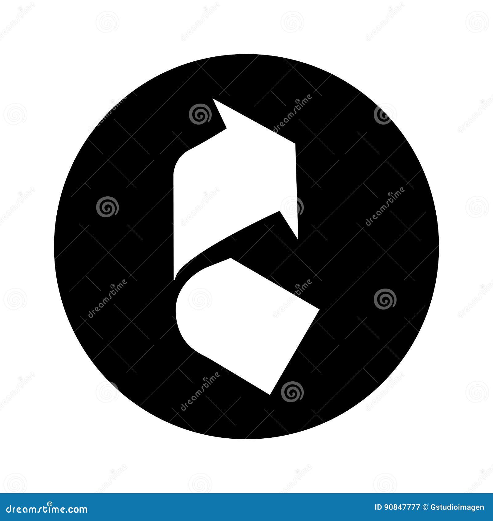 Reload Arrow Isolated Icon Stock Vector Illustration Of Indicator