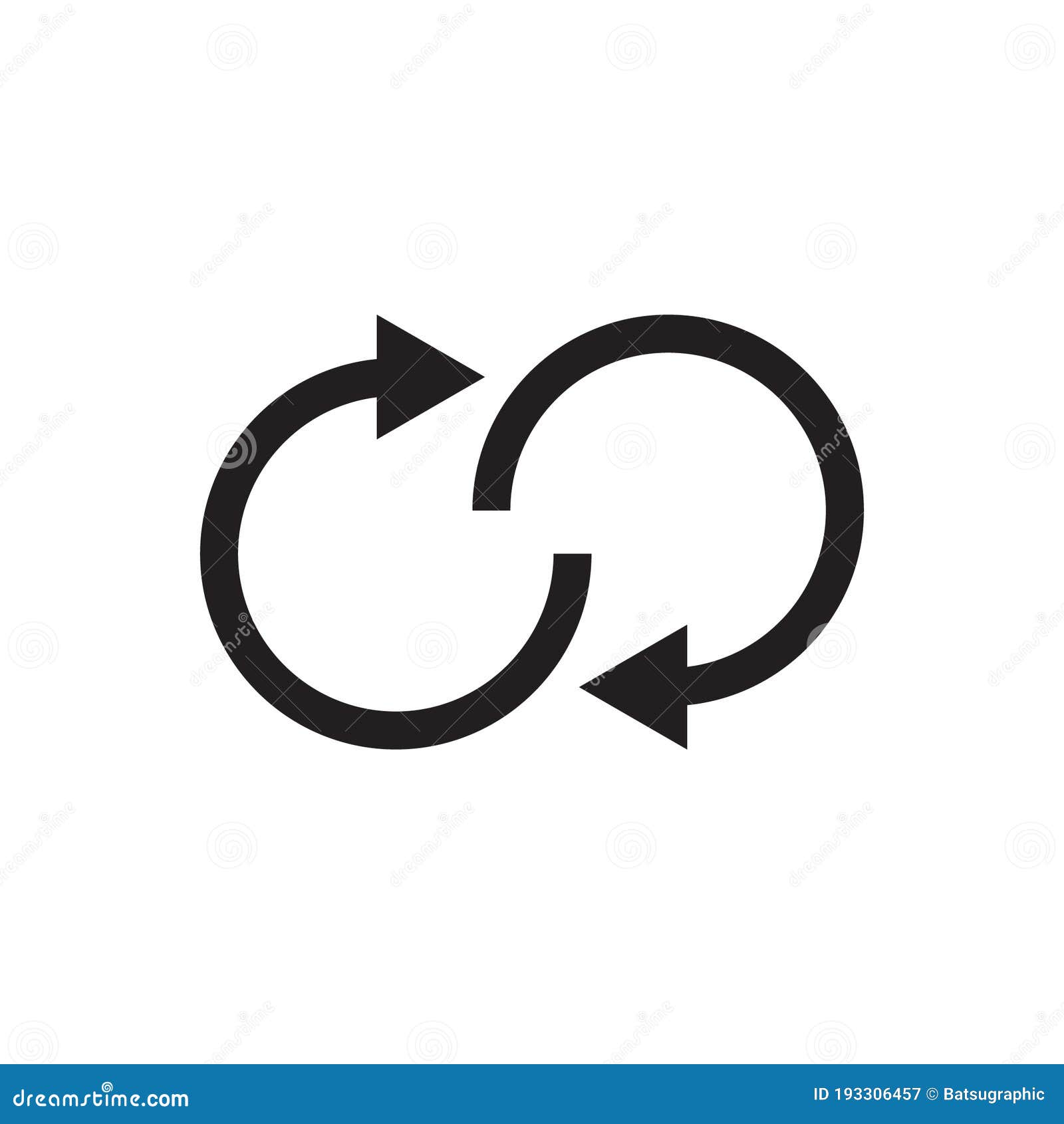 Reload Arrow Vector Icon Logo Design Stock Vector - Illustration of ...