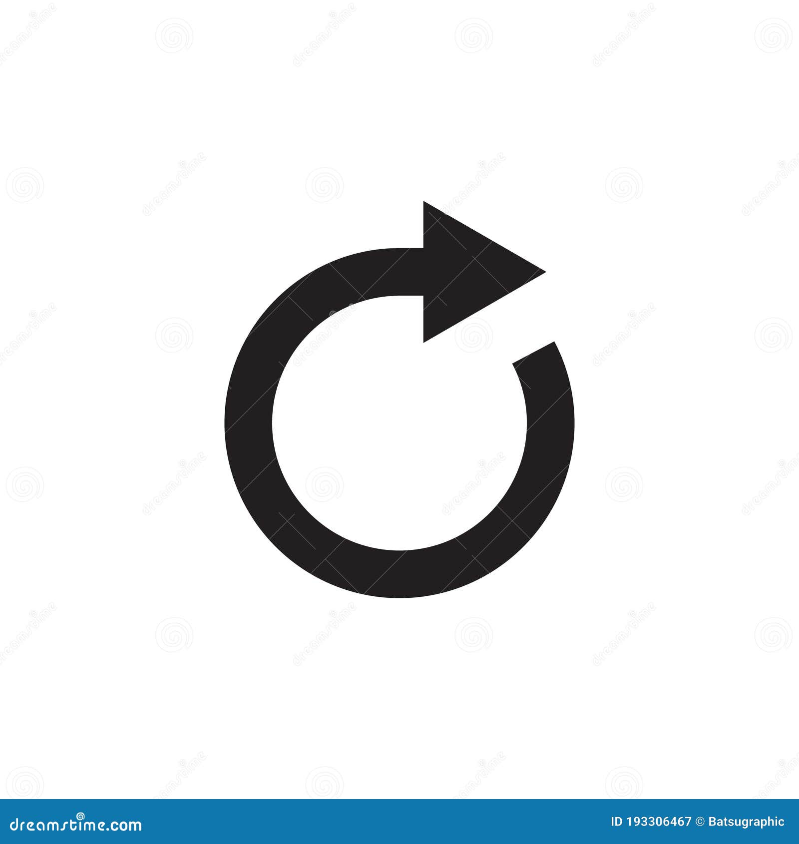 Reload Arrow Vector Icon Logo Design Stock Vector - Illustration of ...