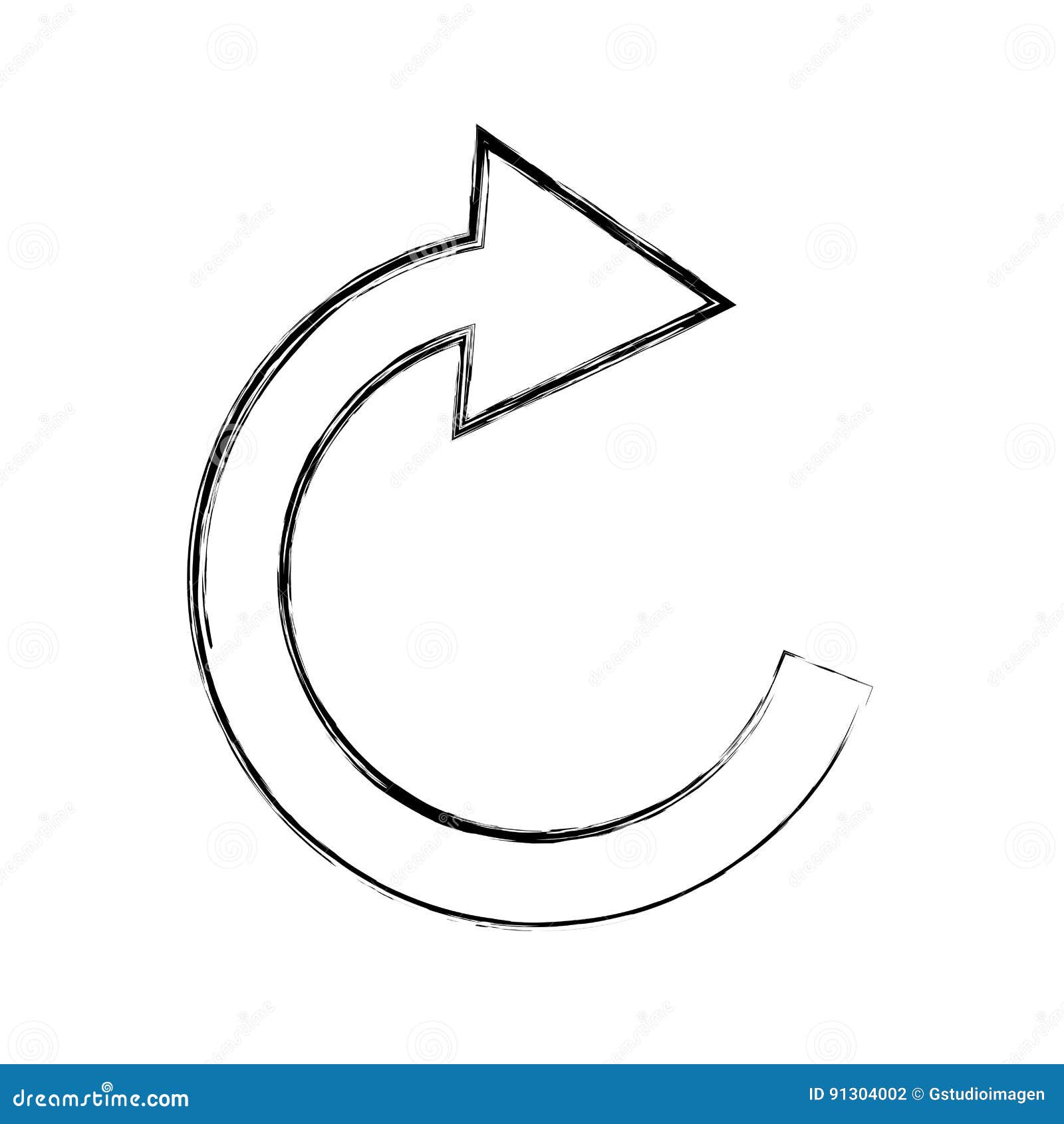 Reload button media menu stock vector. Illustration of editor - 91304002