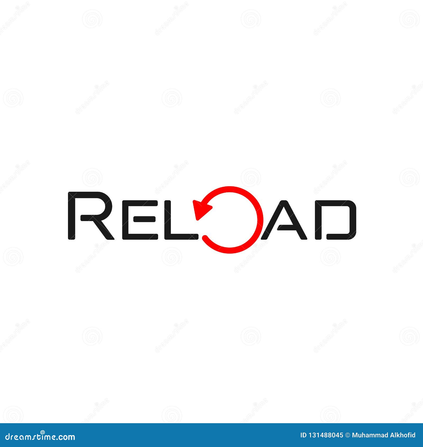 Reload Flat Icon. Simple Web Sign of Reload Page Stock Illustration ...