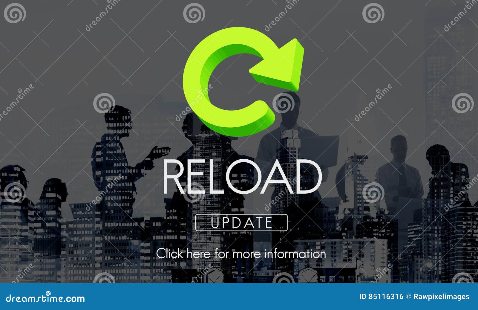 Reload Functionality Destruction Refresh Concept Stock Photo - Image of ...