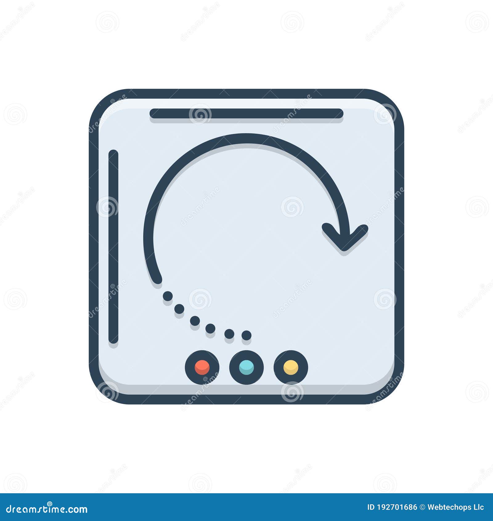 Color Illustration Icon for Reload, Refresh and Update Stock Vector ...