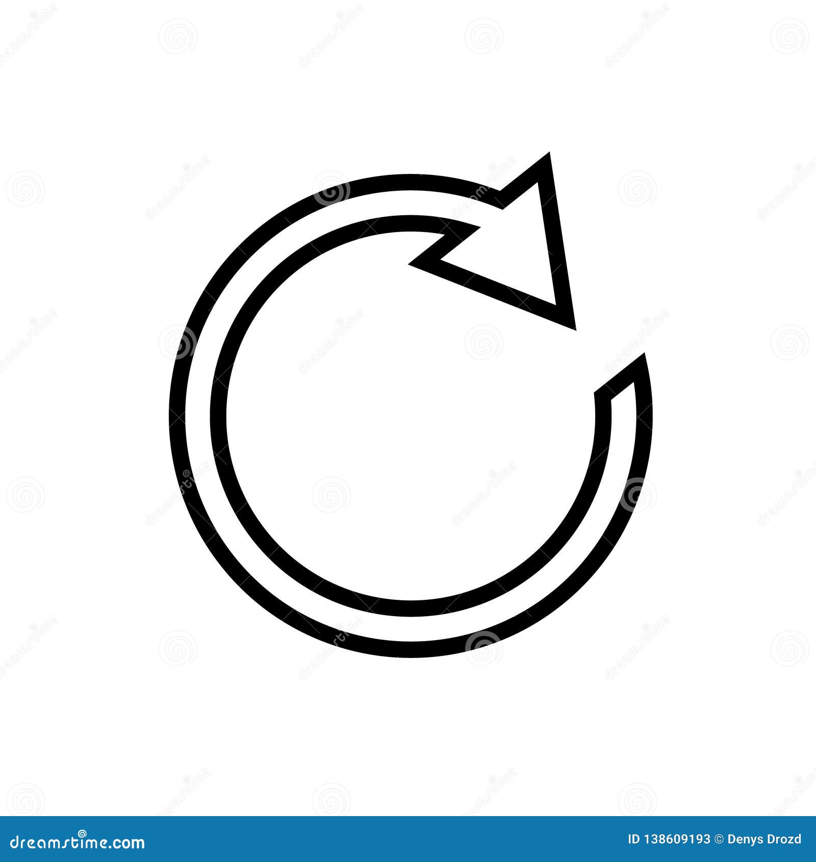Reload Icon Refresh Vector Reset Illustration Symbol Stock Vector