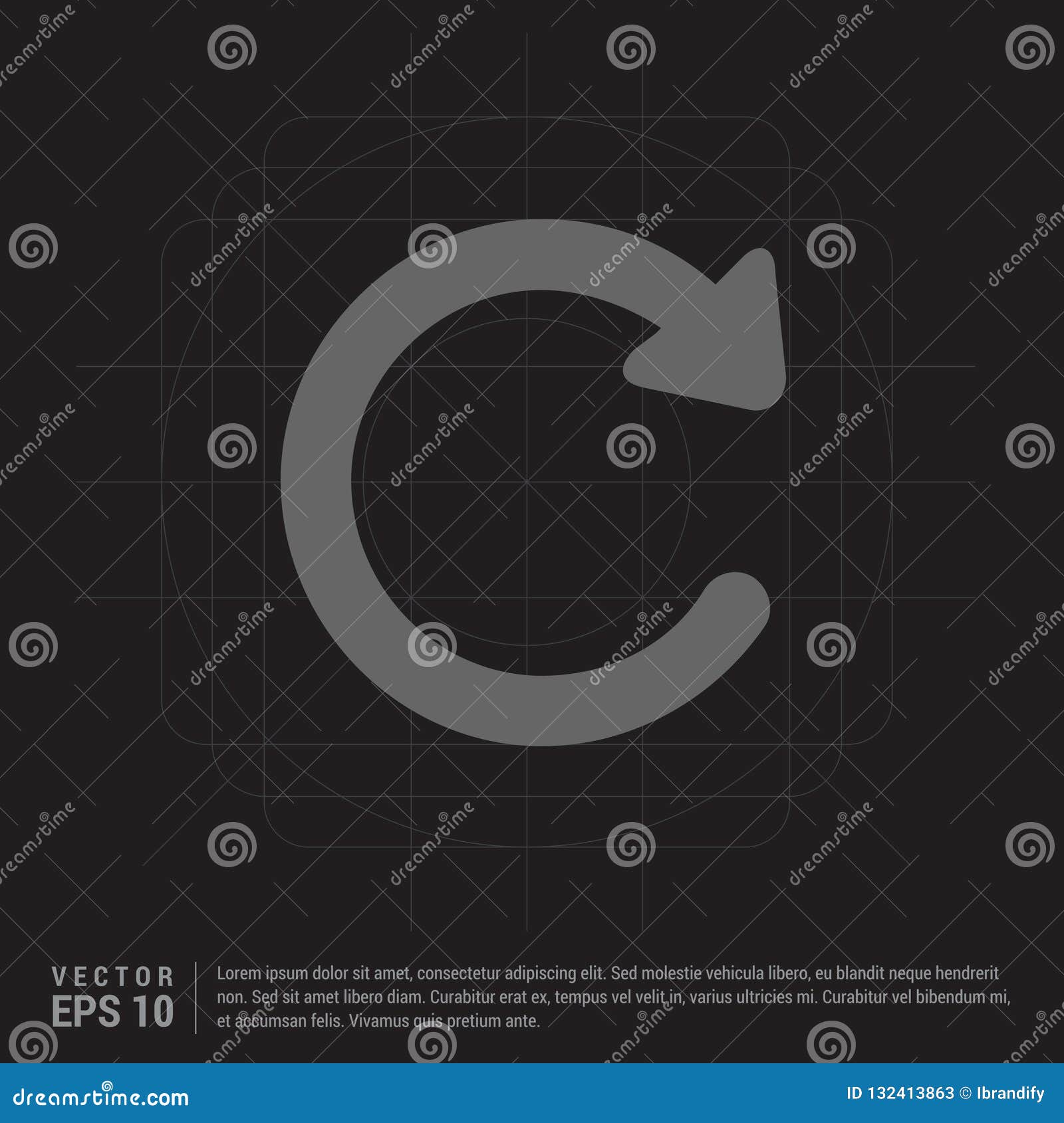 Reload icon stock vector. Illustration of designator - 132413863