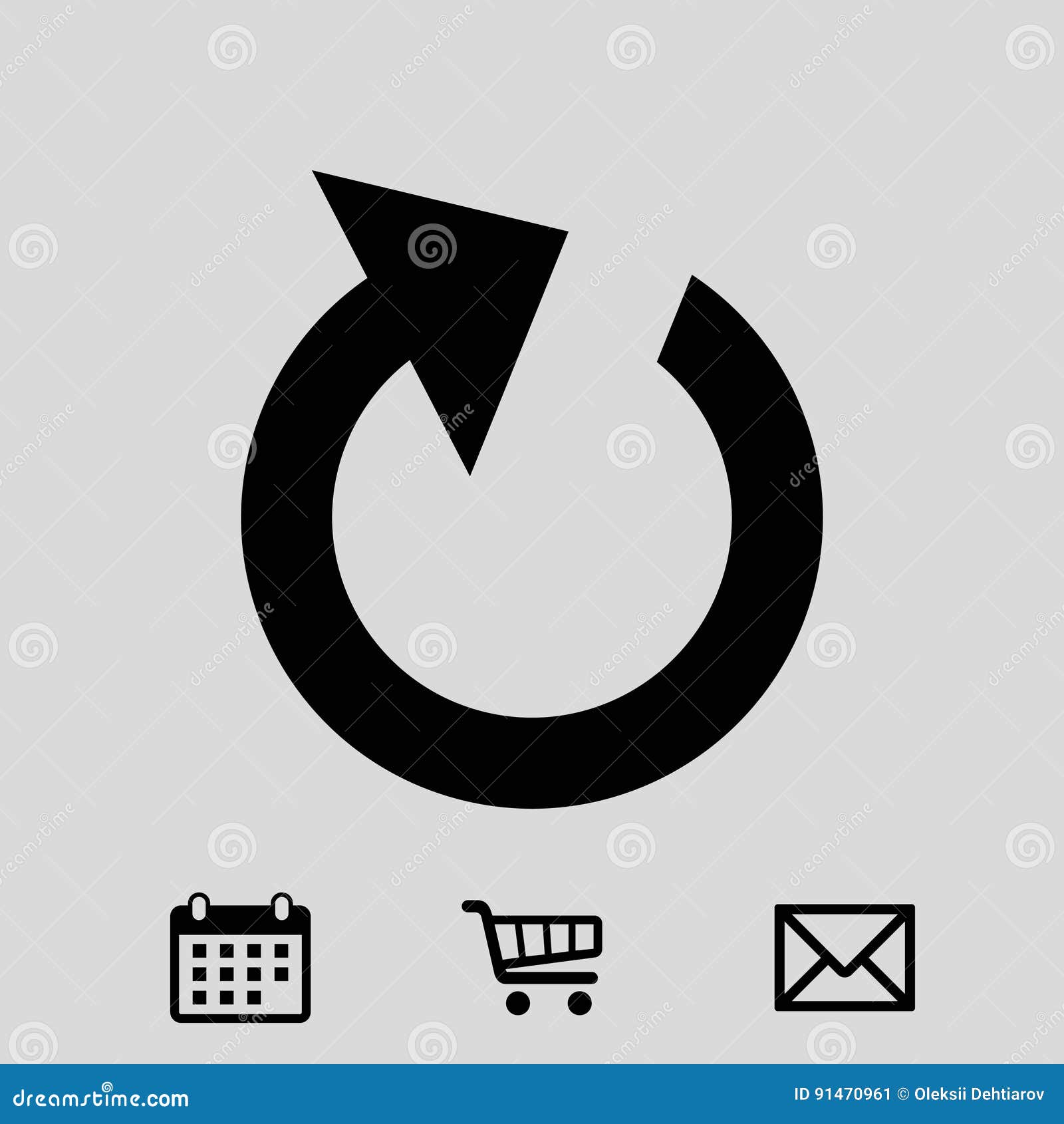 Reload Icon Stock Vector Illustration Flat Design Stock Vector ...