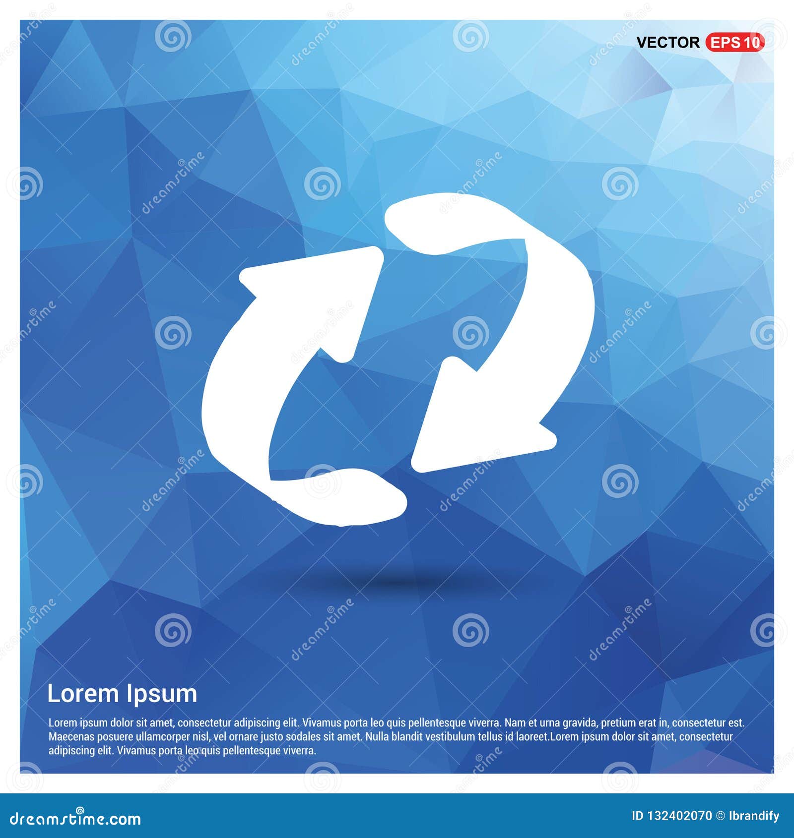 Reload Icon stock vector. Illustration of elegant, arrow - 132402070