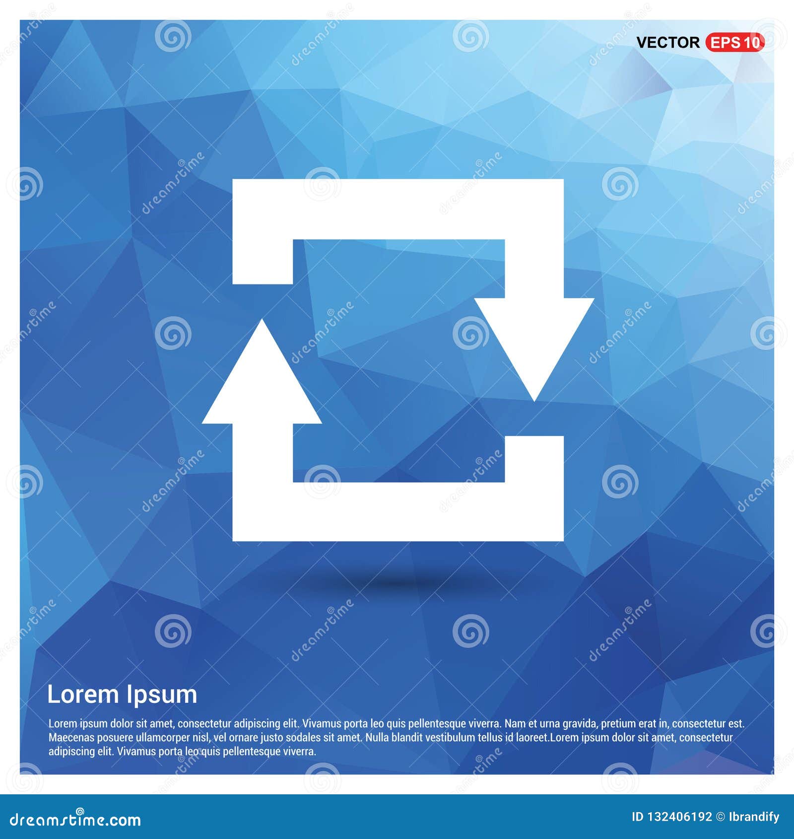 Reload Icon stock vector. Illustration of elegant, color - 132406192