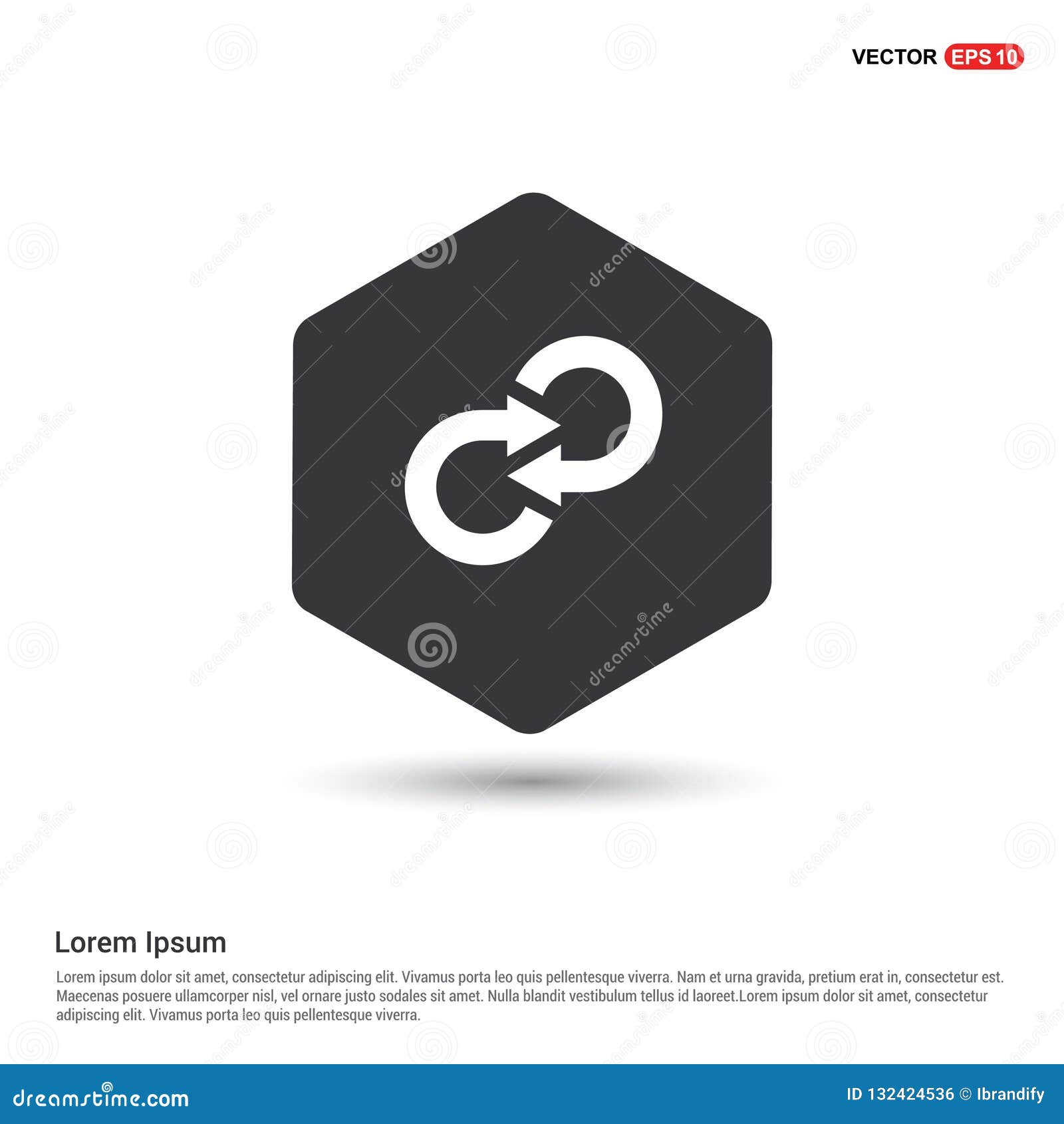 Reload Icon stock vector. Illustration of interface - 132424536