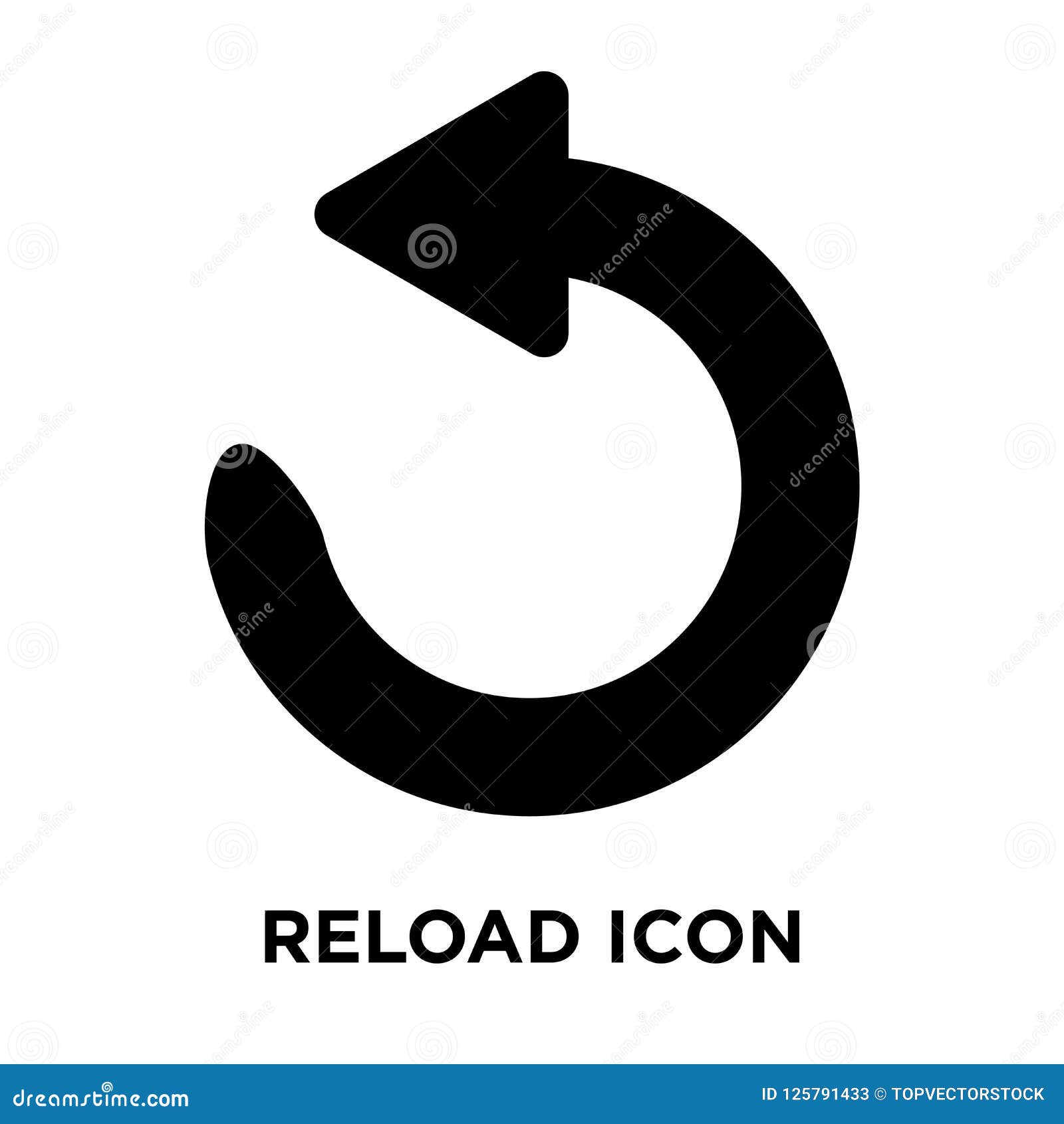 Reload Icon Vector Isolated on White Background, Logo Concept of Stock ... Reload Icon Vector Isolated on White Background, Logo Concept of Stock ...