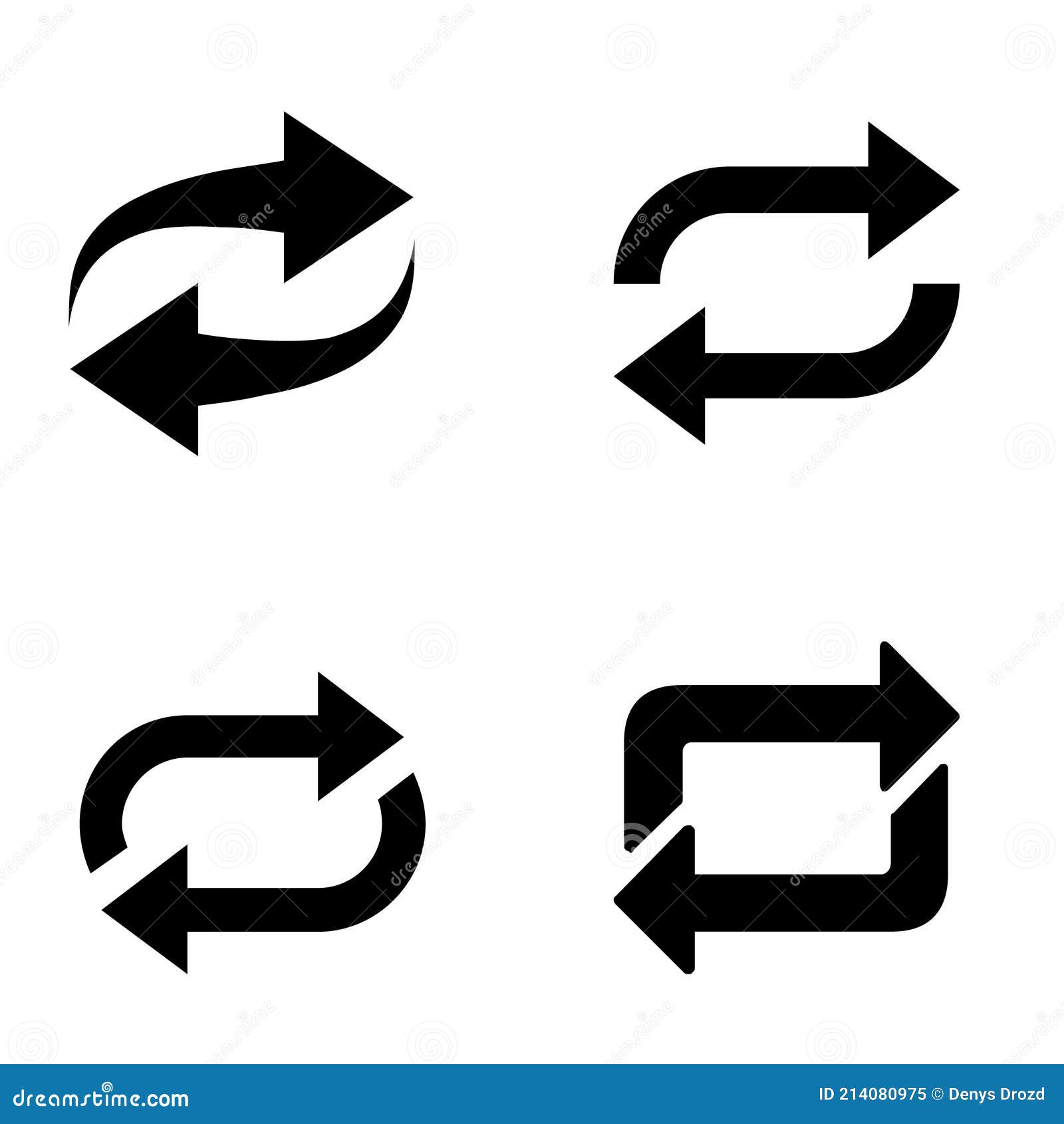 Reload Icon Vector Set. Reset Illustration Sign Collection. Update ...