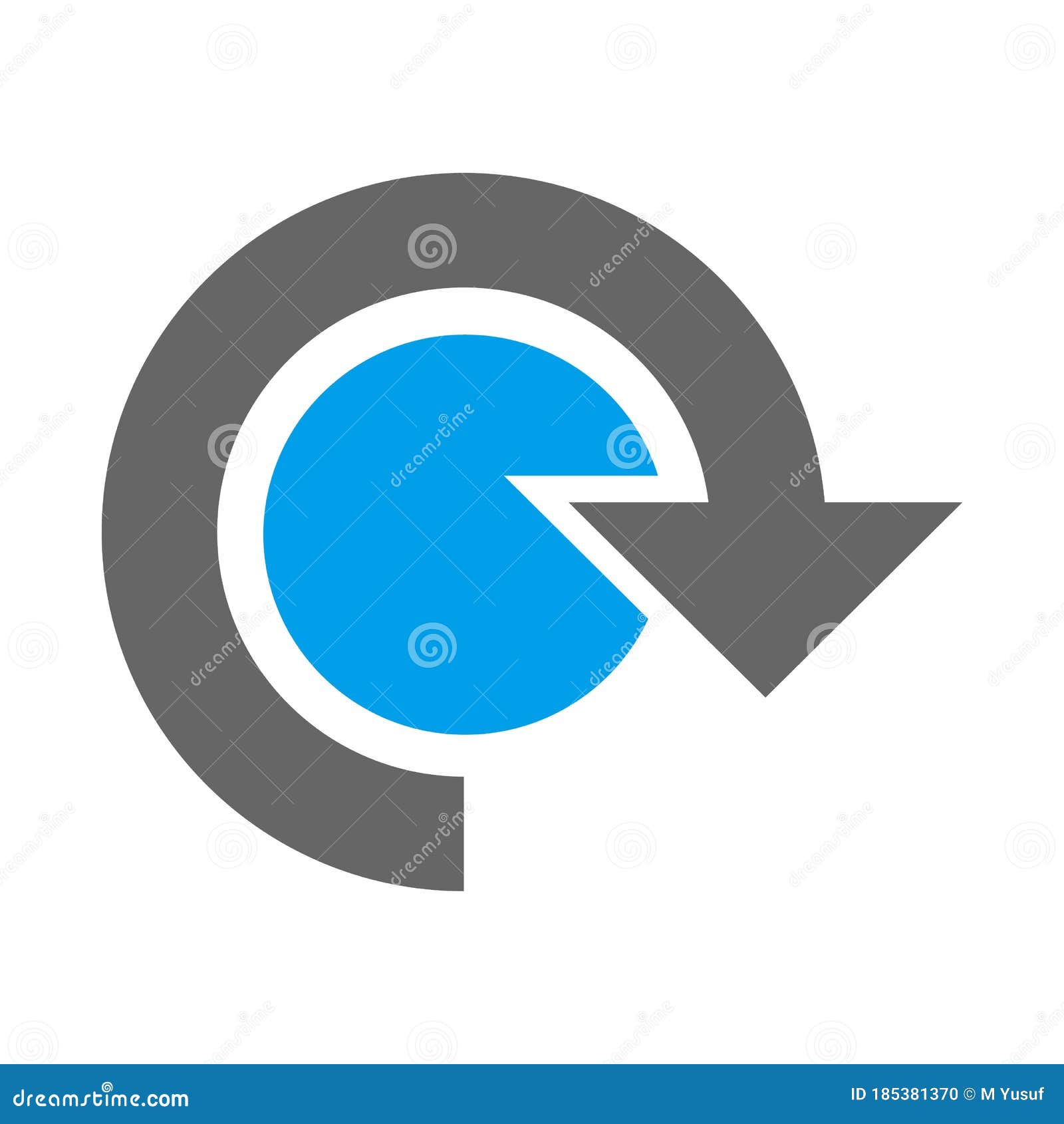 Reload Logo Design Vector Stylish Loading Stock Vector - Illustration ...