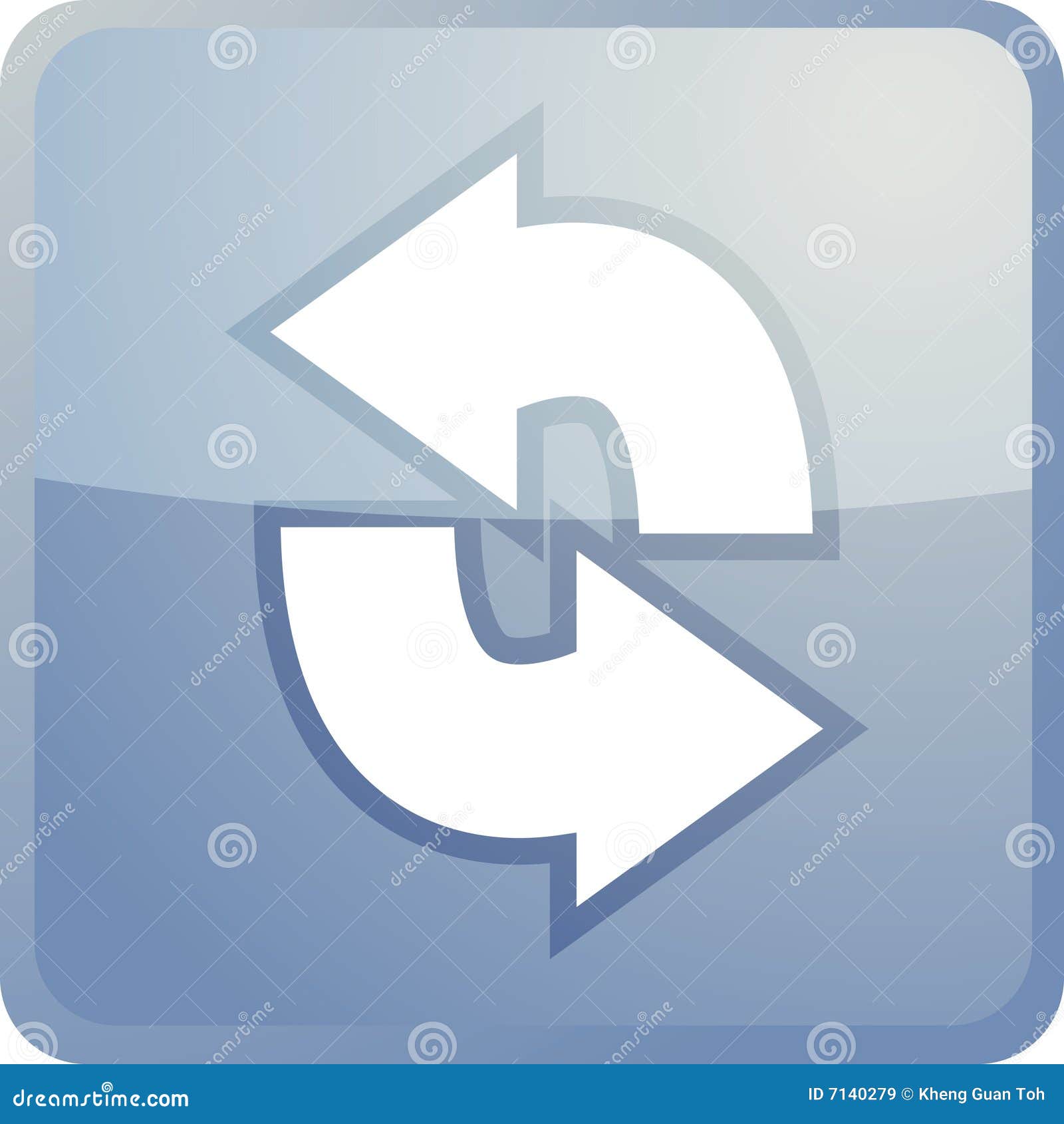 Reload navigation icon stock vector. Illustration of aqua - 7140279