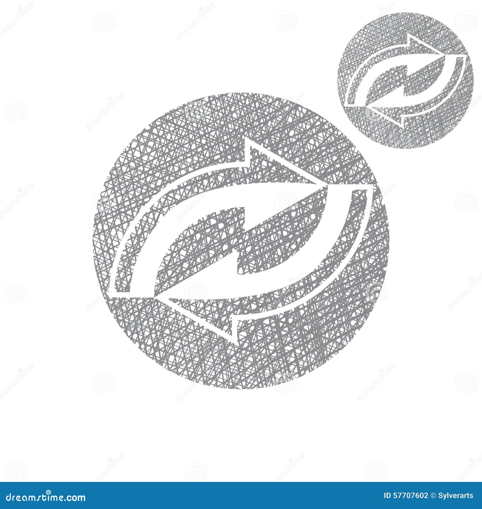 Reload Refresh Arrows Loop Vector Simple Icon Isolated Stock Vector ...